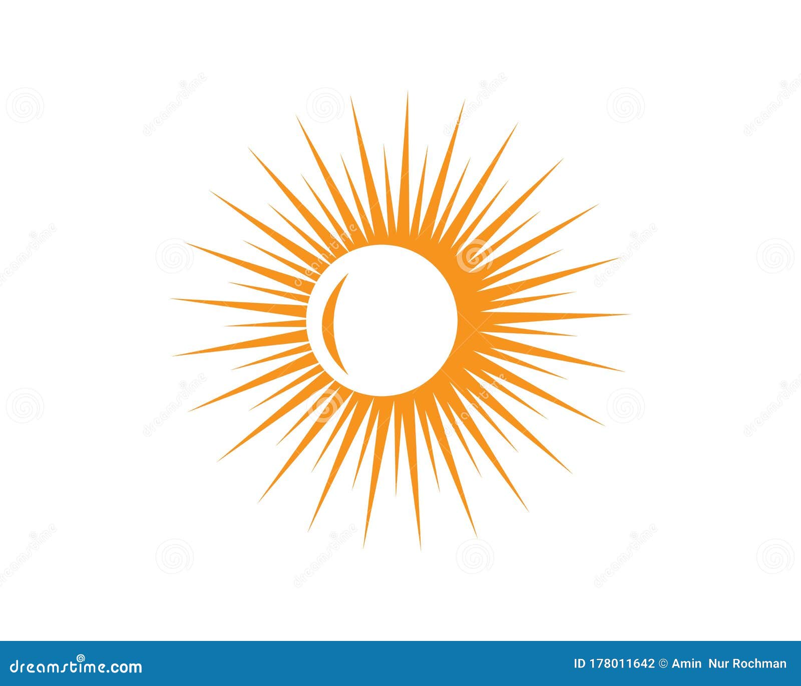 Vector de logotipo de sol stock de ilustración. Ilustración de arte ...