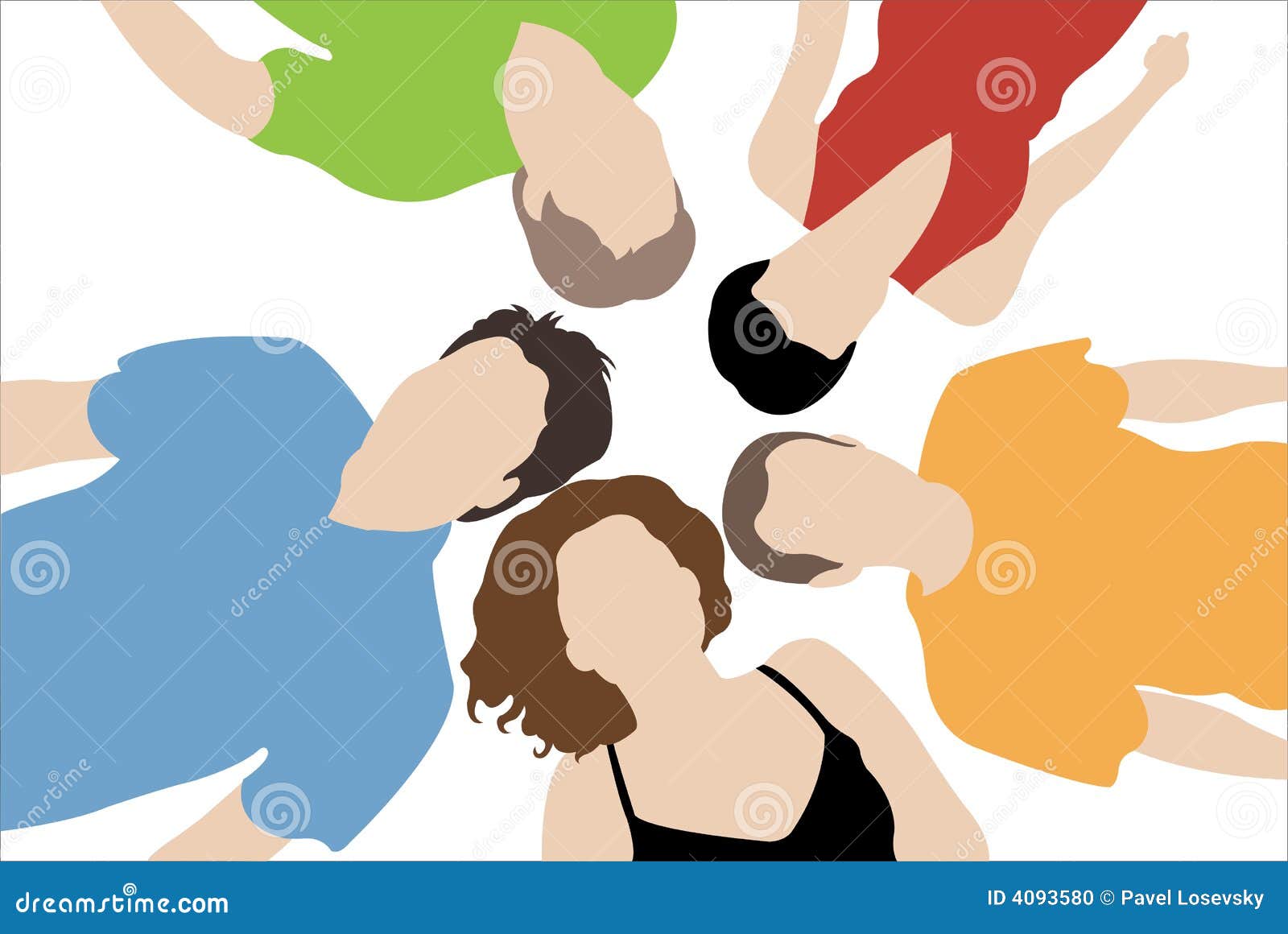 Vector de los amigos ilustración del vector. Ilustración de muchedumbre ...