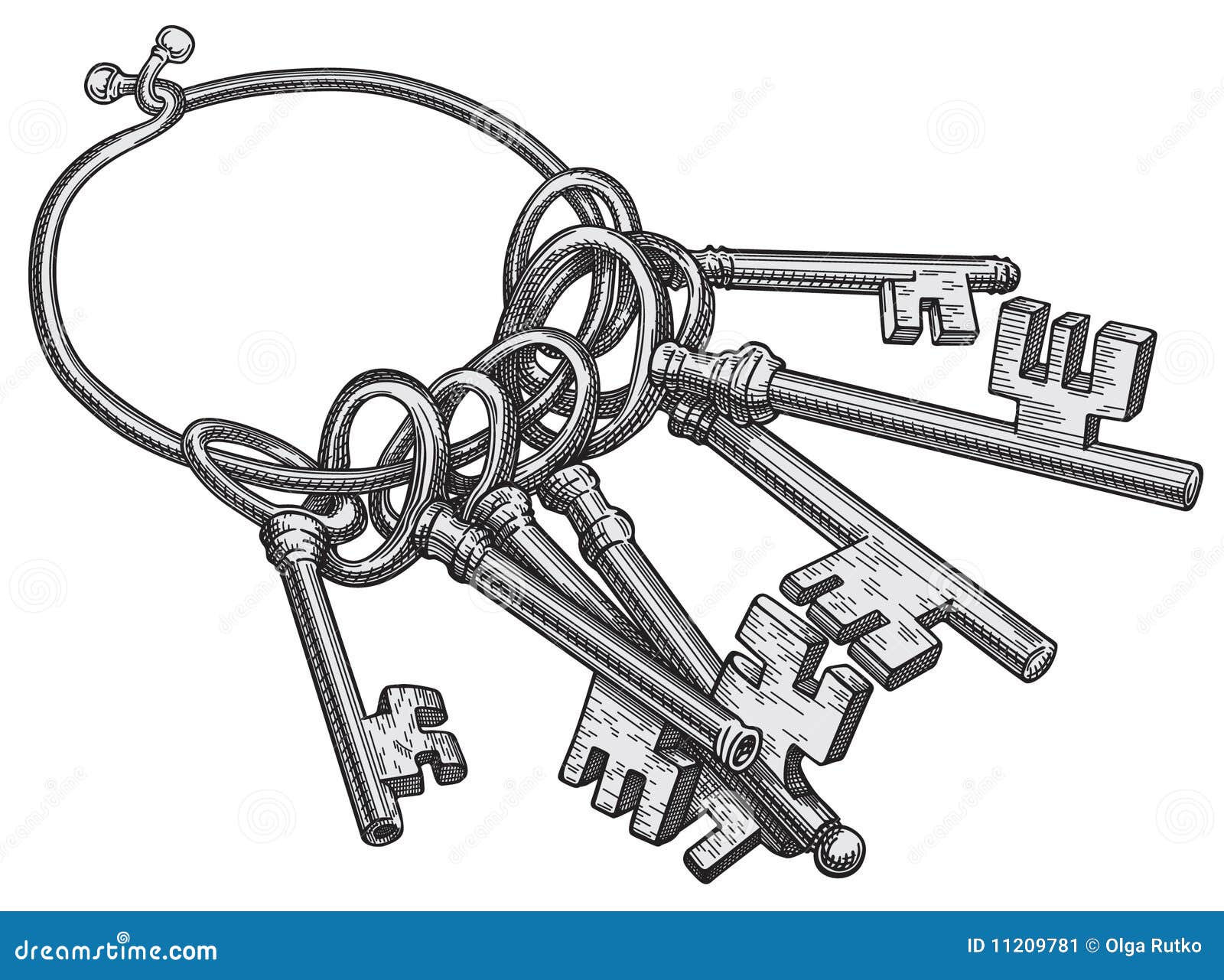 Vector de los claves ilustración del vector. Ilustración de retro ...