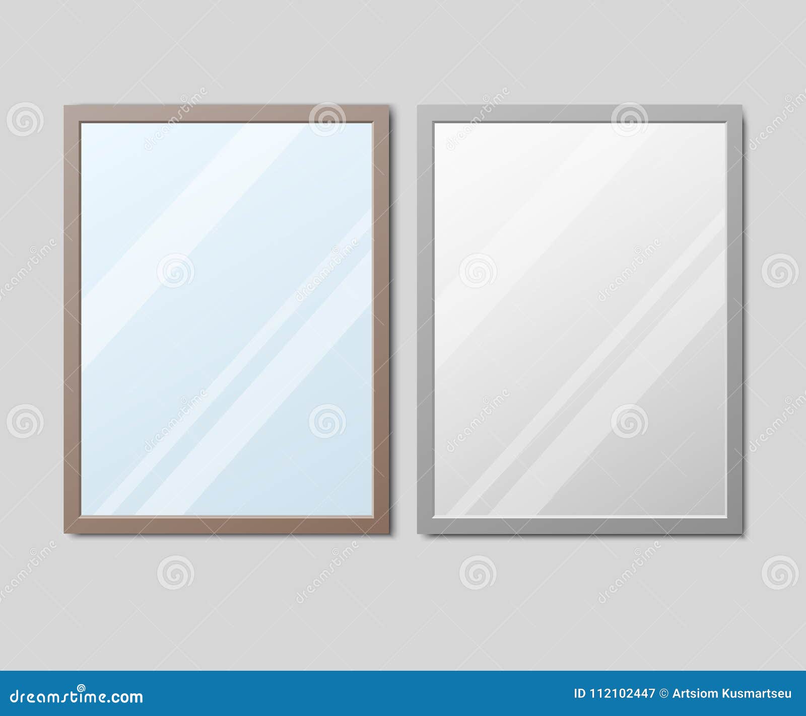 Vector de los espejos ilustración del vector. Ilustración de superficie ...