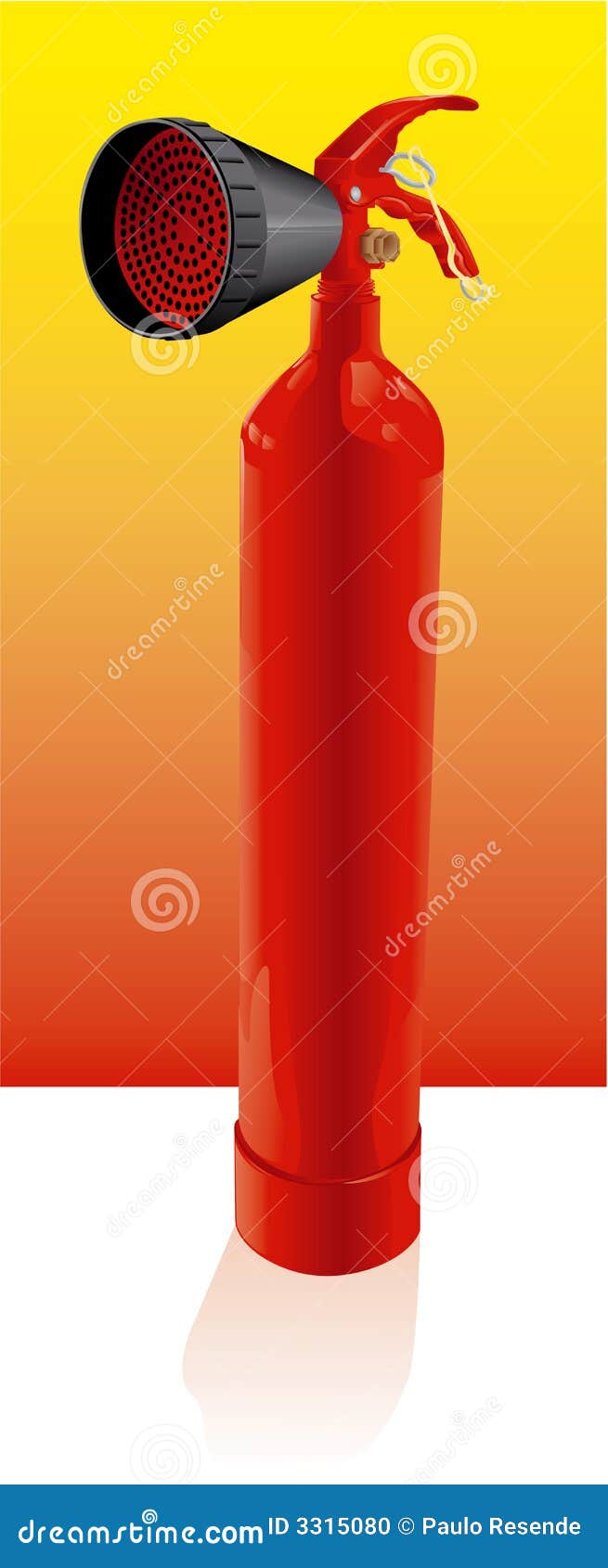 Vector de los extintores ilustración del vector. Ilustración de rescate ...