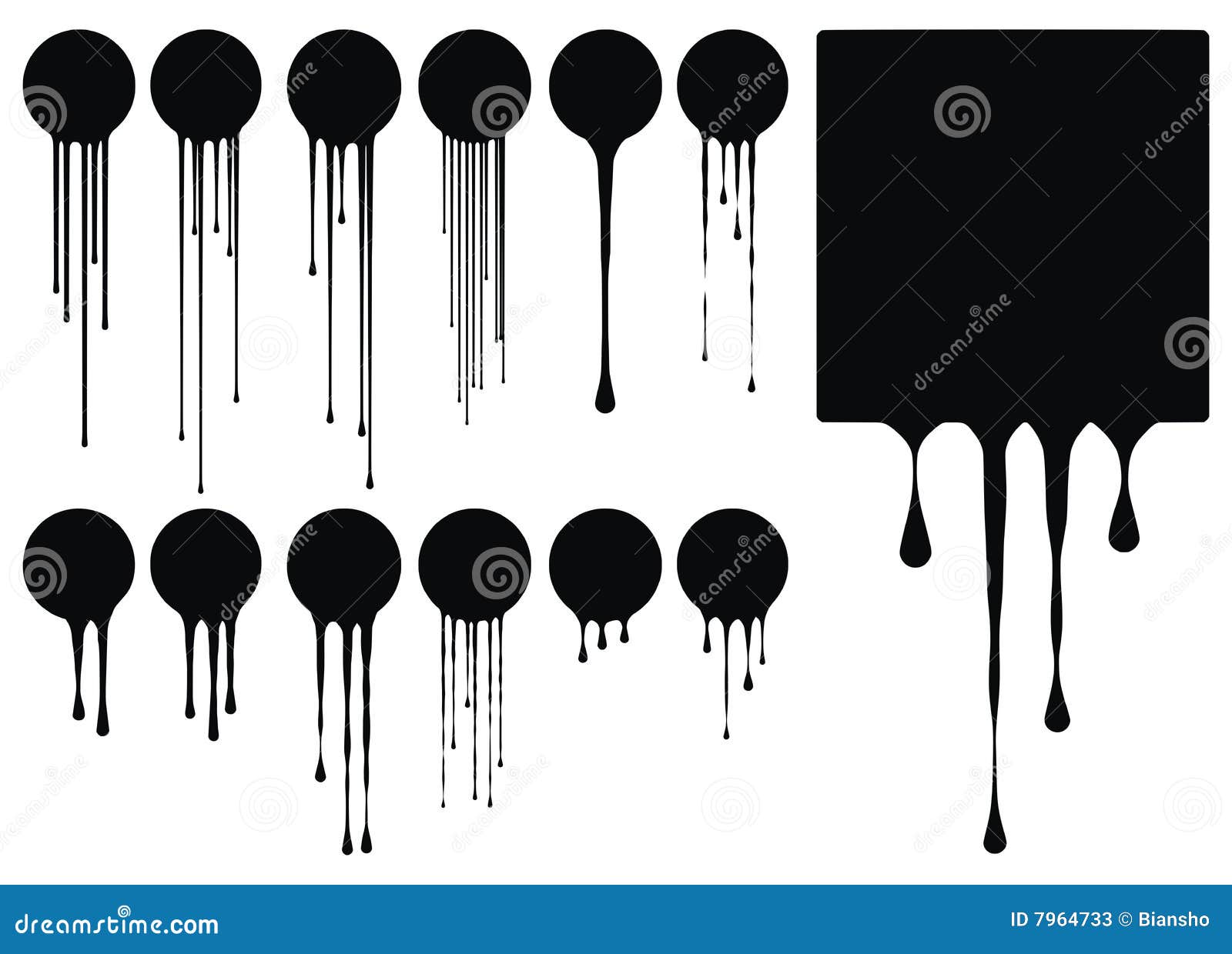 Vector de los goteos ilustración del vector. Ilustración de travieso ...