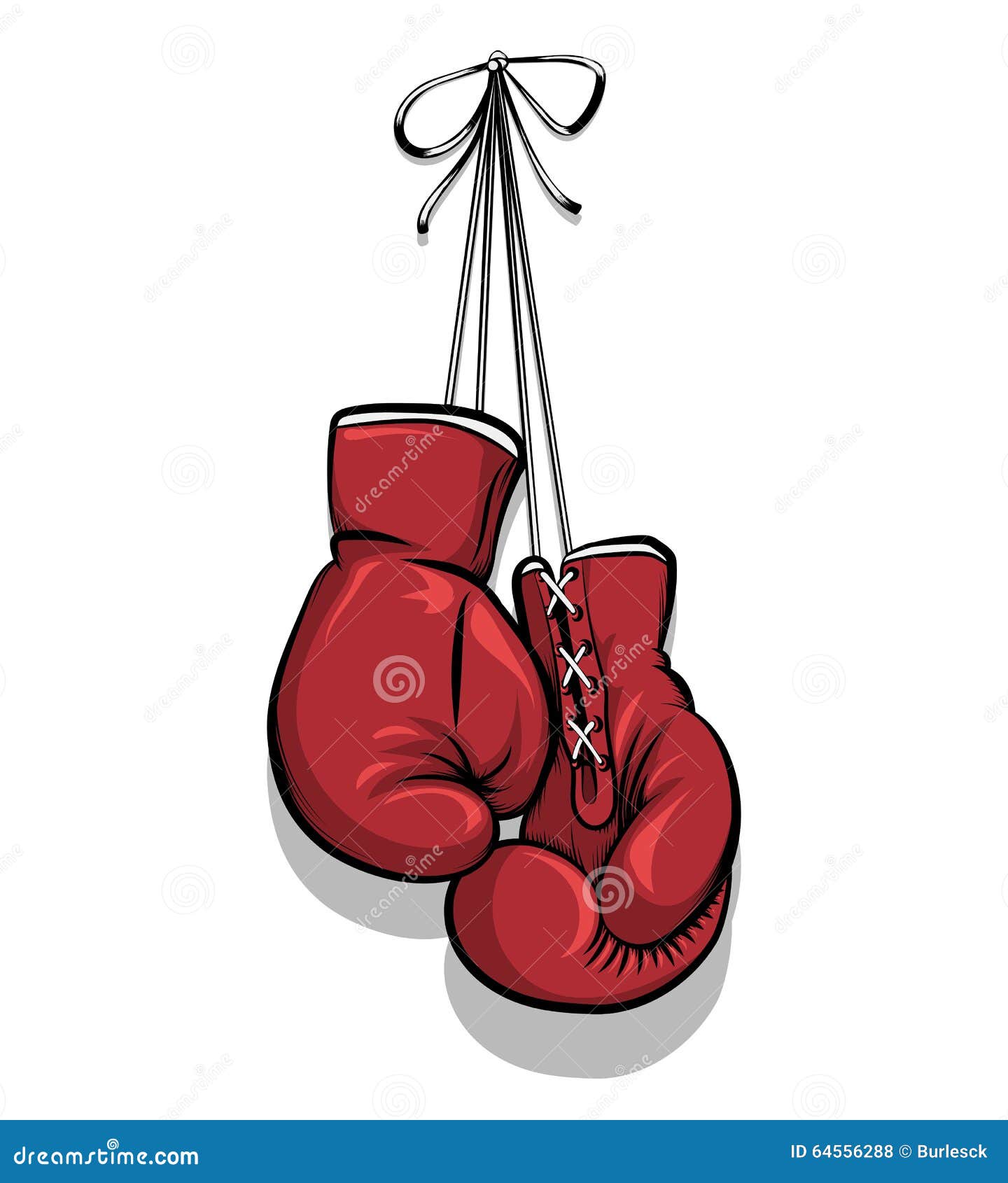 Vector De Los Guantes De Boxeo De La Ejecución Ilustración del Vector ...