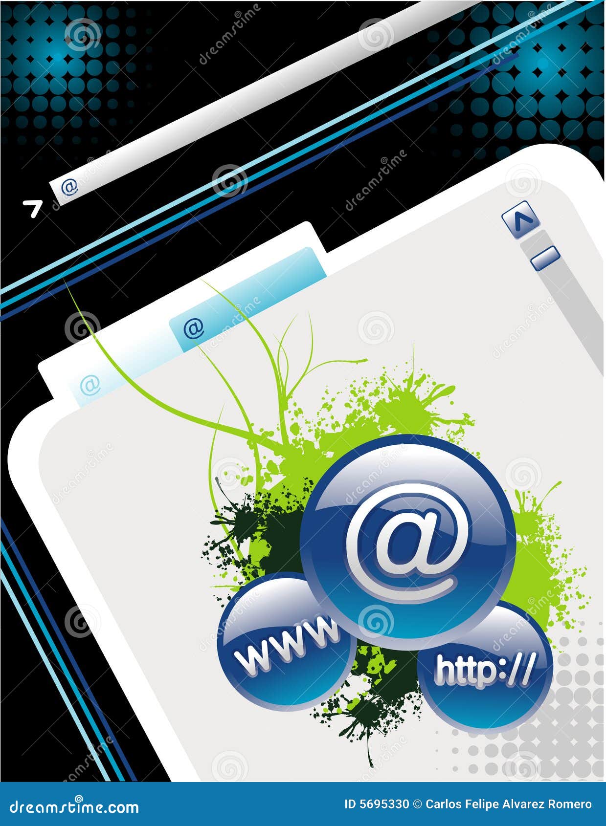 Vector De Los Iconos Del Internet Ilustración del Vector - Ilustración ...