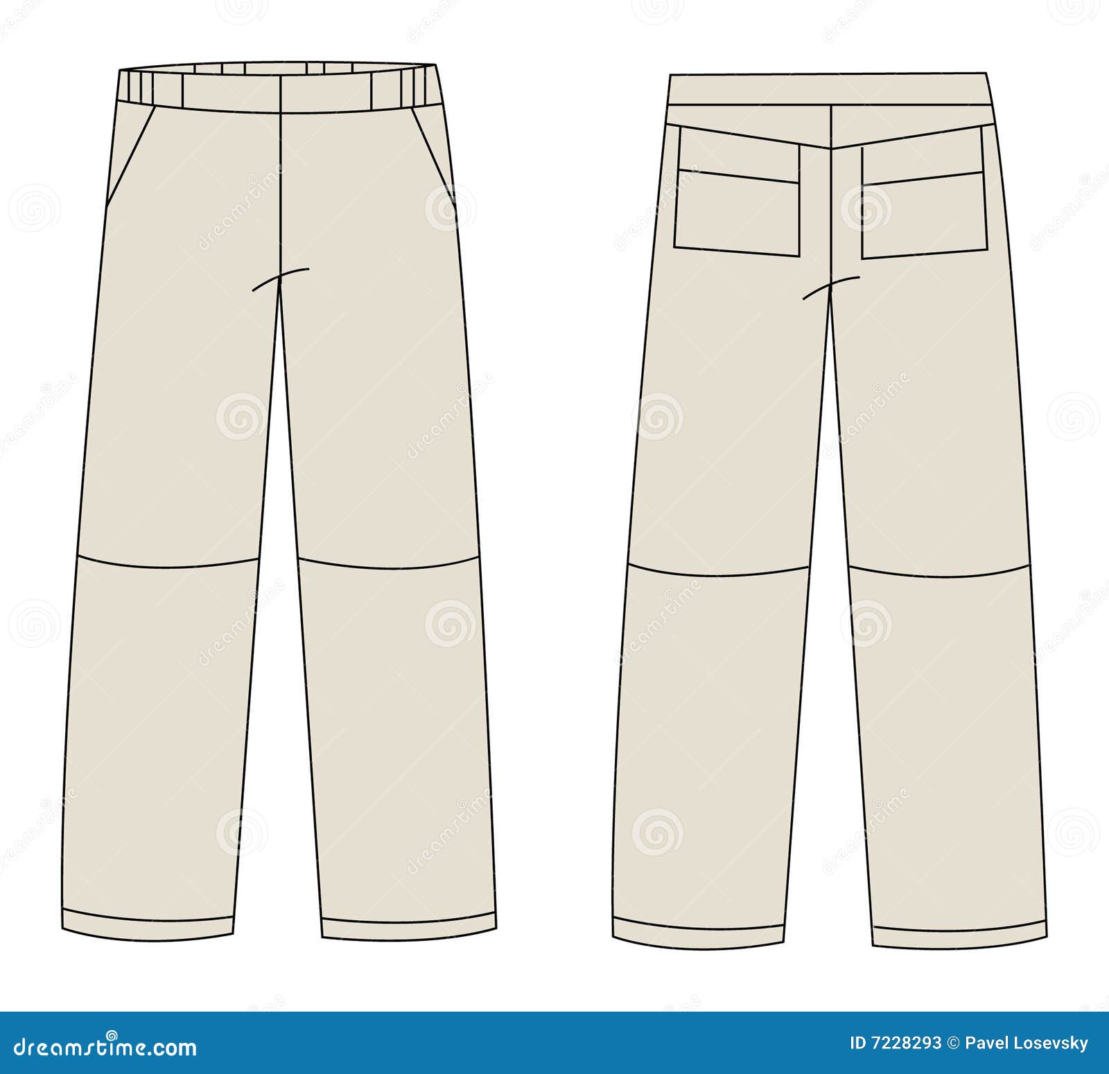 Vector de los pantalones ilustración del vector. Ilustración de ...