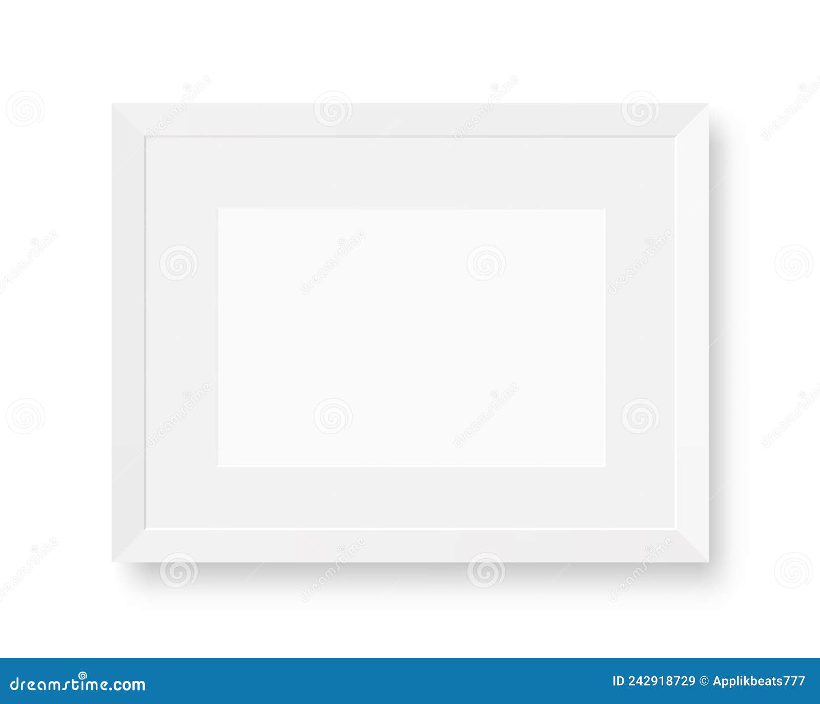 Vector De Material De Cuadro De Imagen Realista Blanco Ilustración del ...