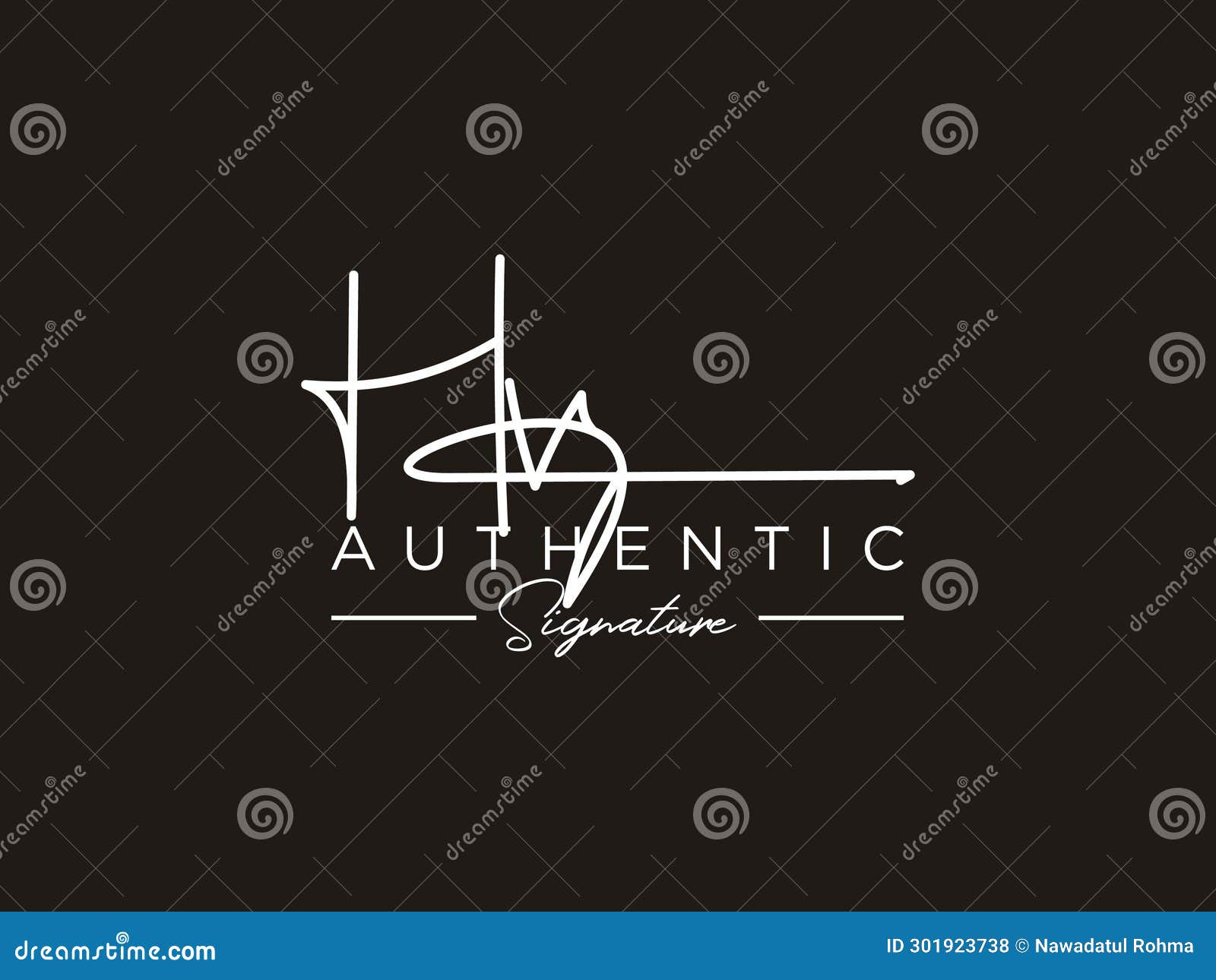 Vector De Plantilla De Logotipo De Firma De Hv De Letra Ilustración del ...