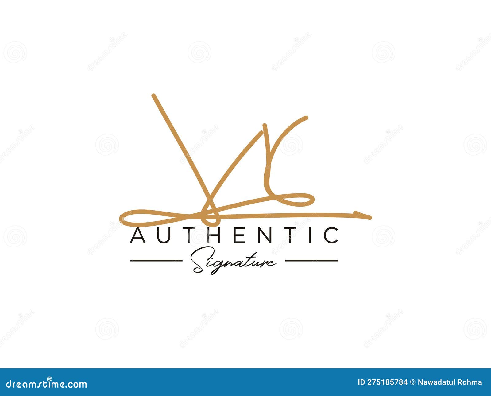 Vector De Plantilla De Logotipo De Firma Vr De Letra Ilustración del ...