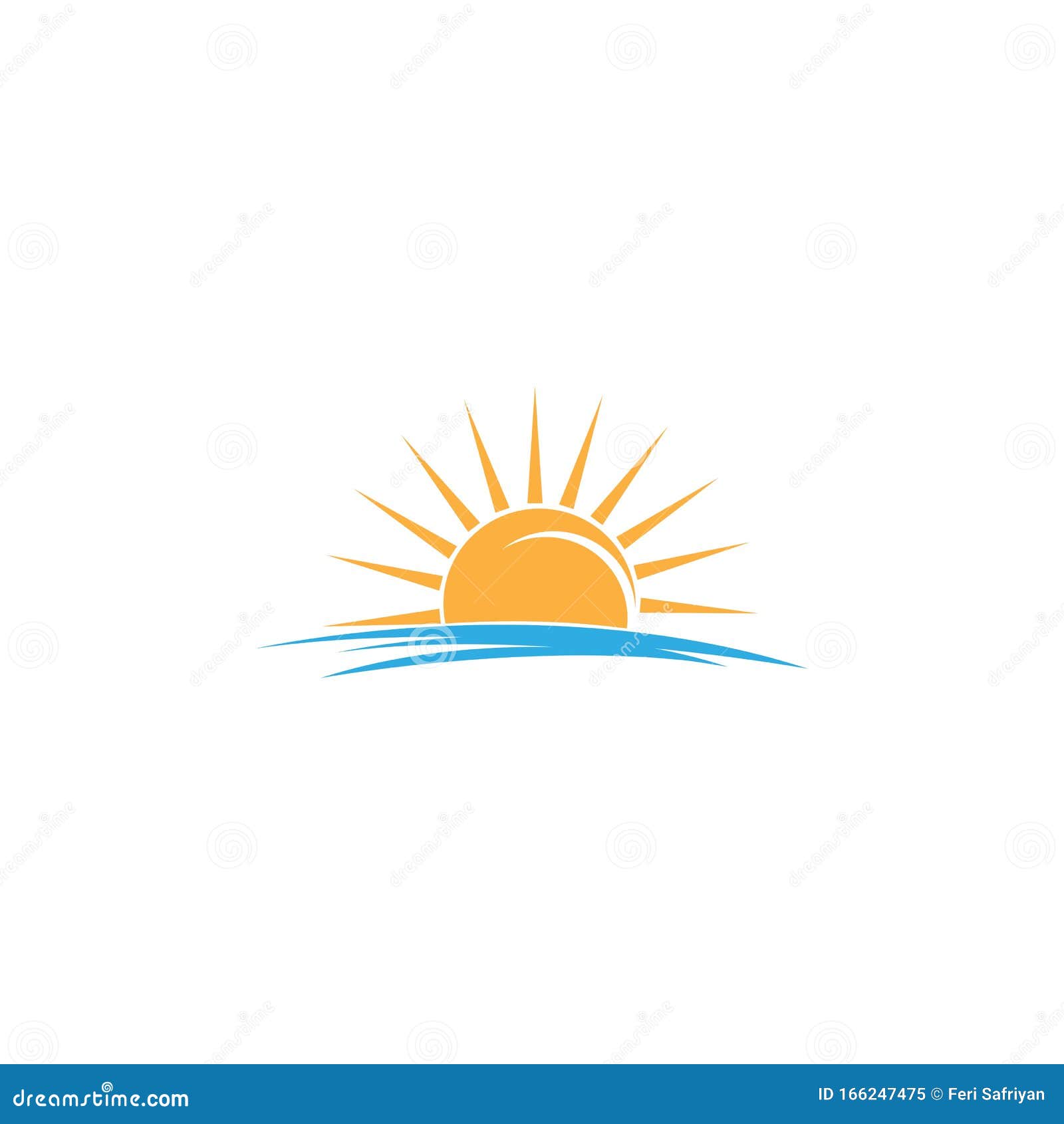 Vector De Plantilla De Logotipo Sun Ilustración del Vector ...