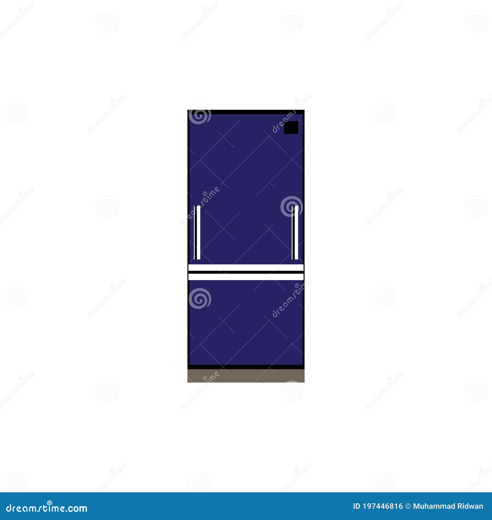 Vector de refrigerador ilustración del vector. Ilustración de fresco ...