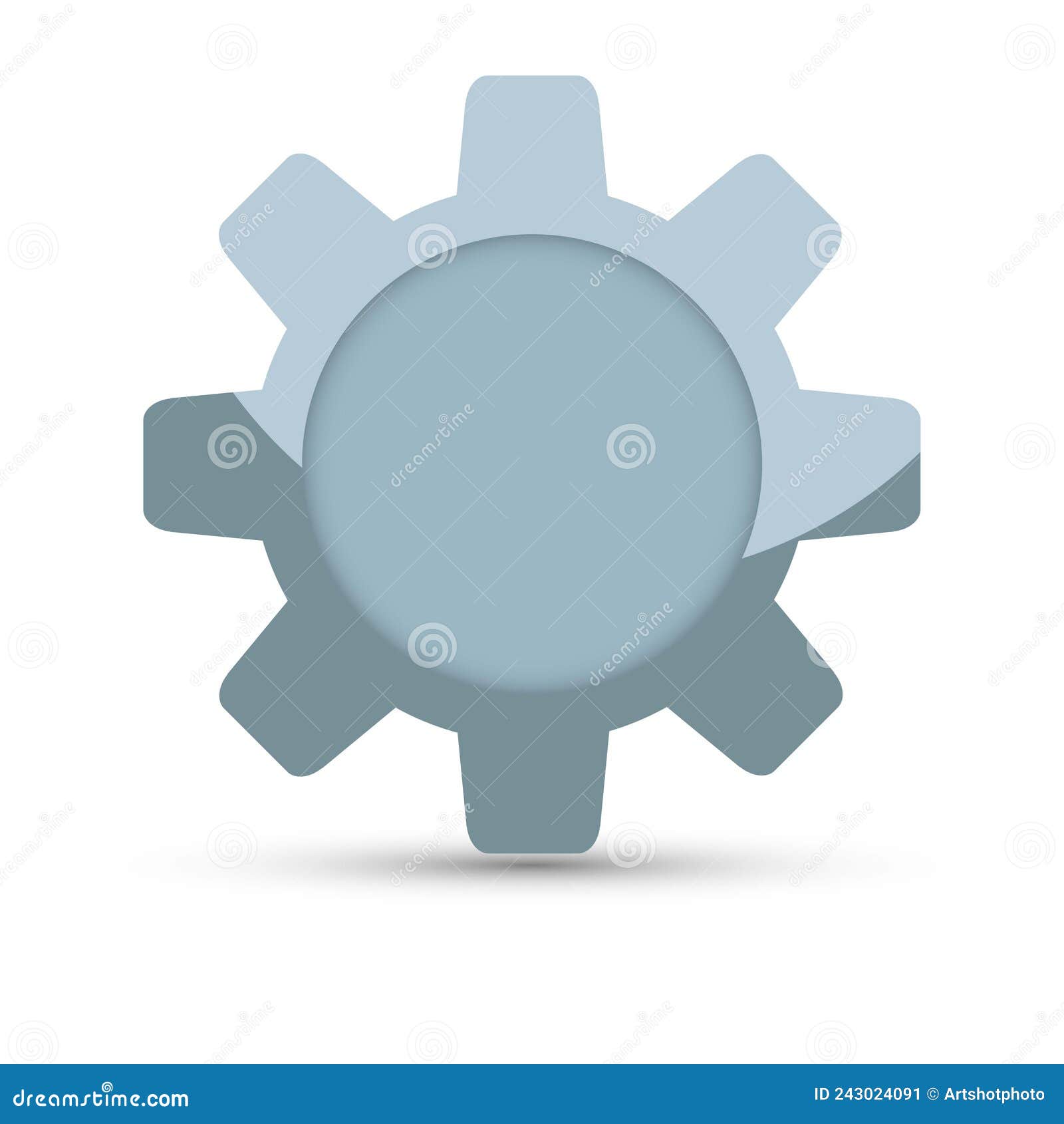 Vector De Rueda Dentada Sobre Fondo Blanco Ilustración del Vector ...