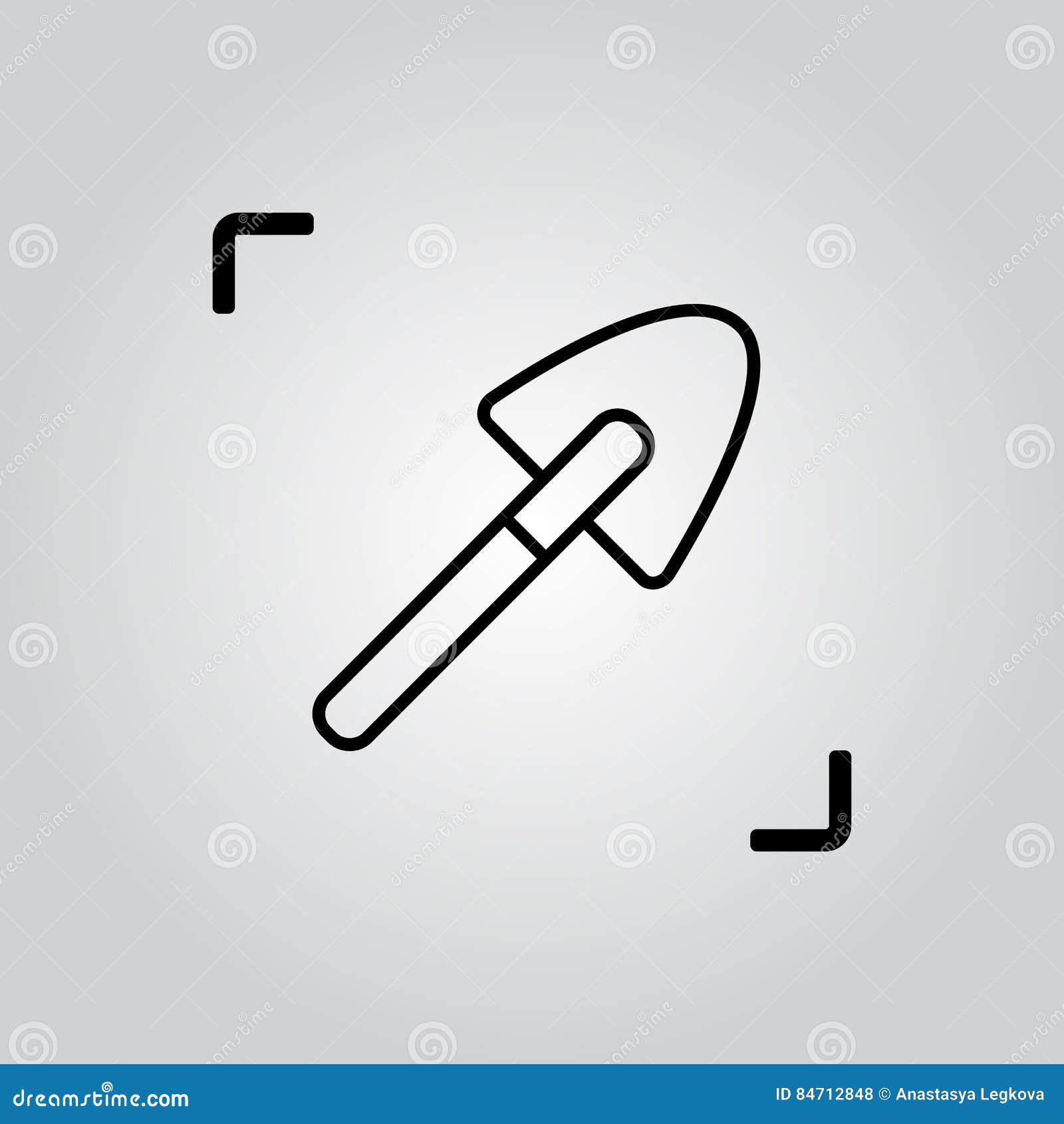 Vector De Schoppictogram Van De Kleuren Dun Lijn EPS10 Vector ...