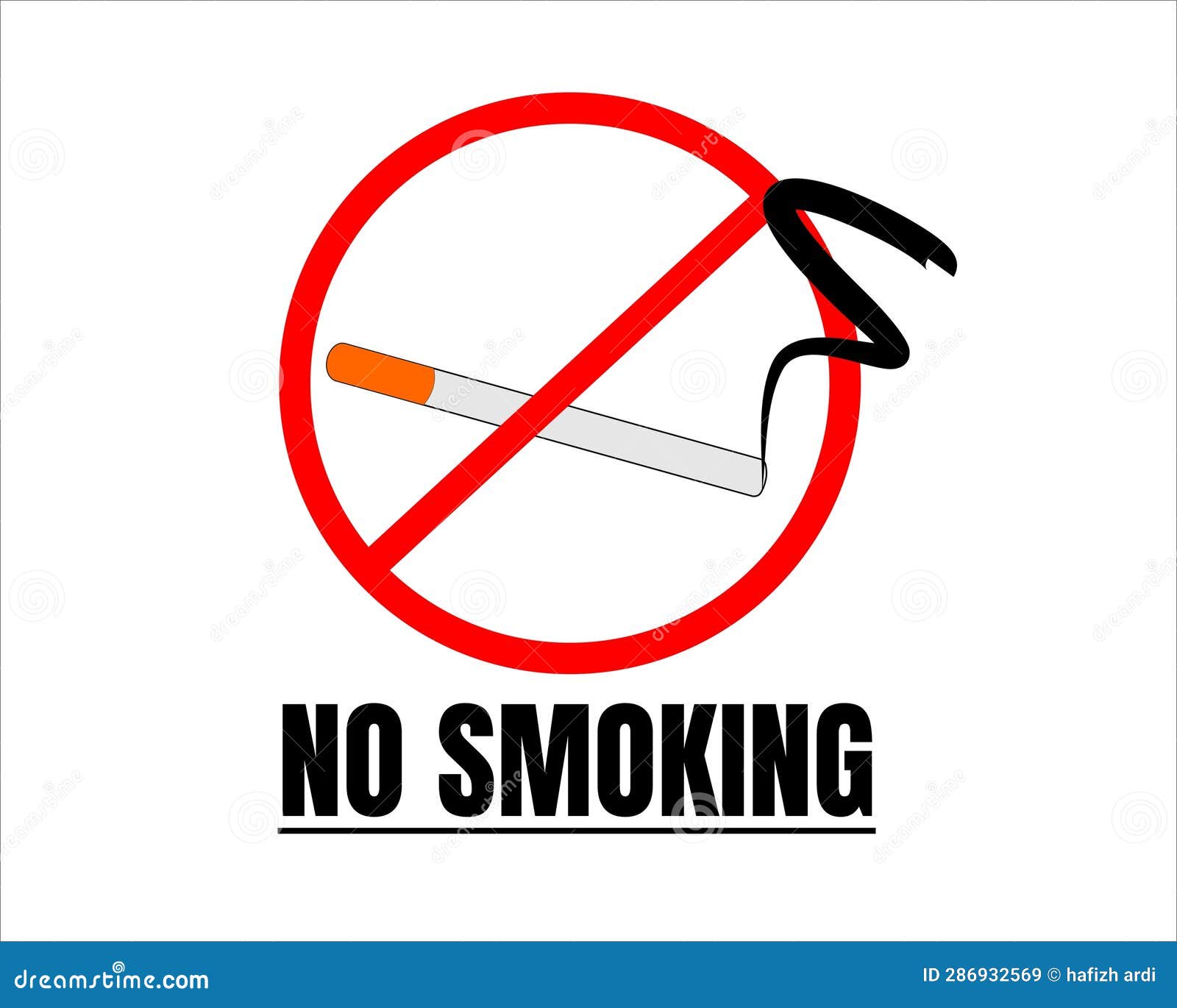 Vector De Signo De No Fumar Ilustración del Vector - Ilustración de ...