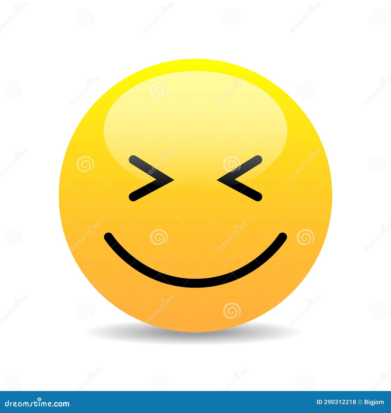 Vector De Sonrisa Feliz Sobre Fondo Blanco Ilustración del Vector ...