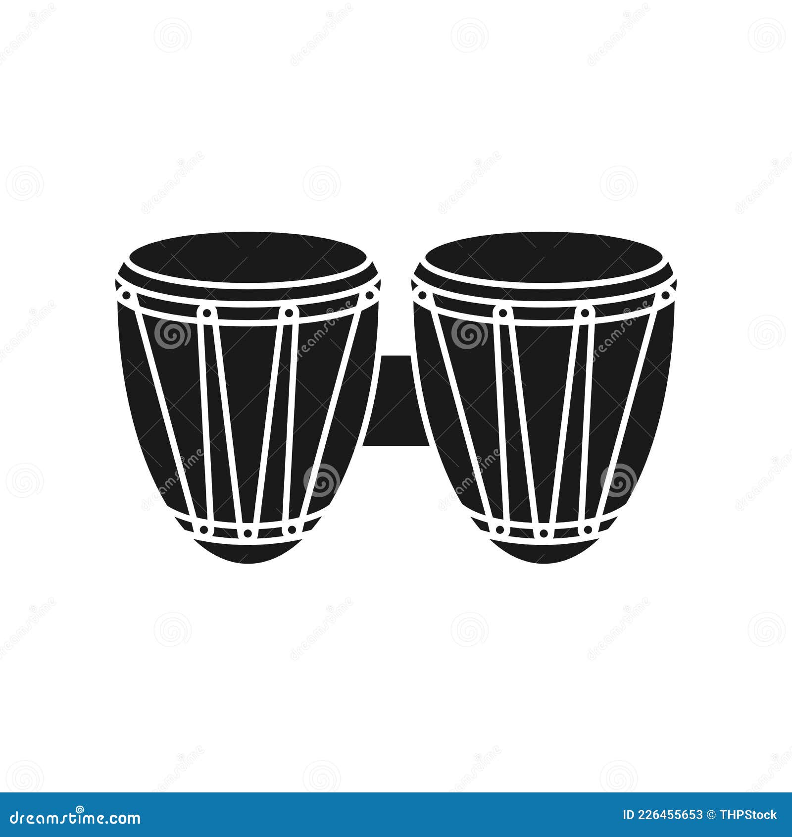 Vector De Tambor De Mano De Bongo Africano Ilustración del Vector ...