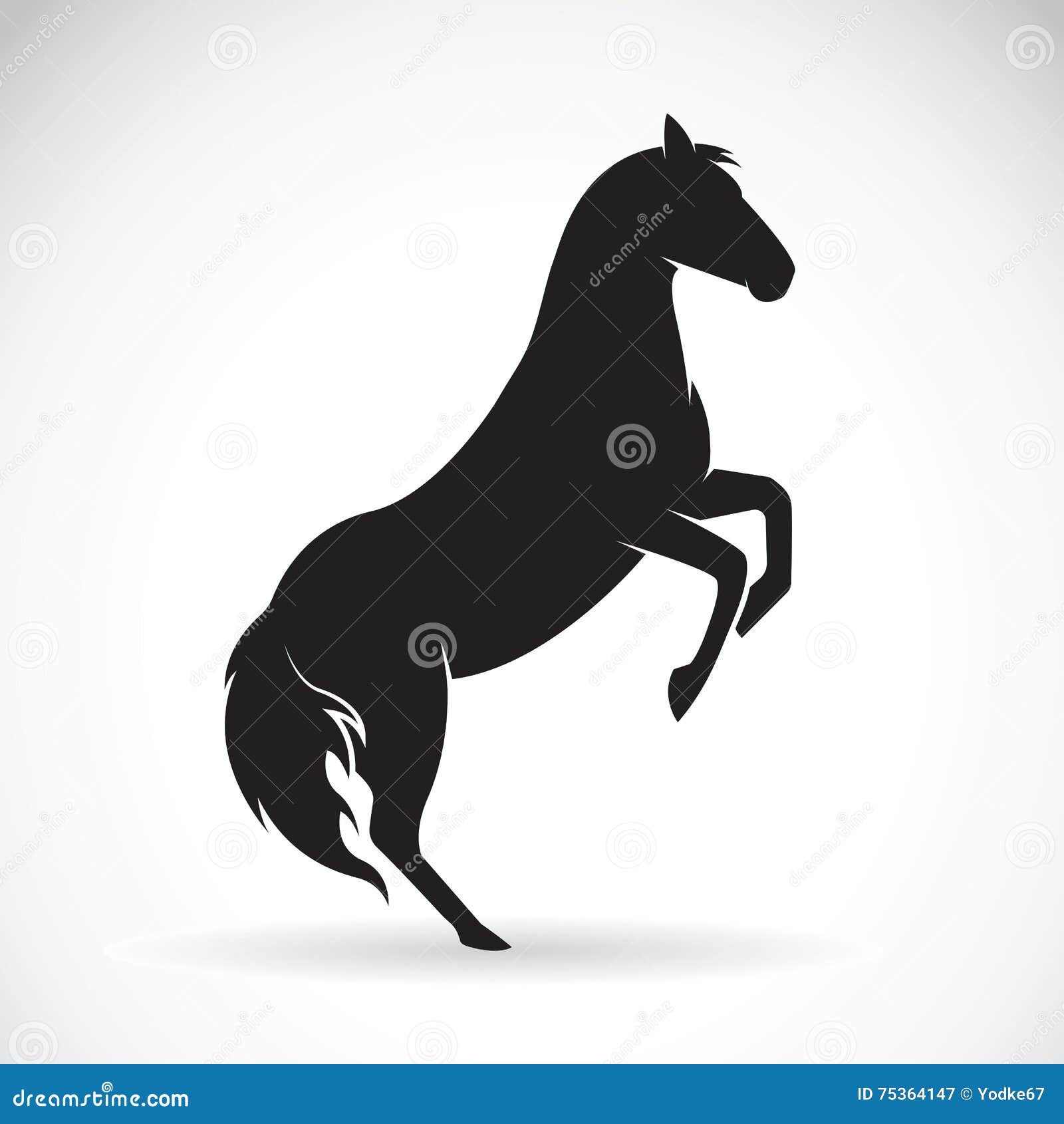 Vector de un caballo ilustración del vector. Ilustración de insignia ...