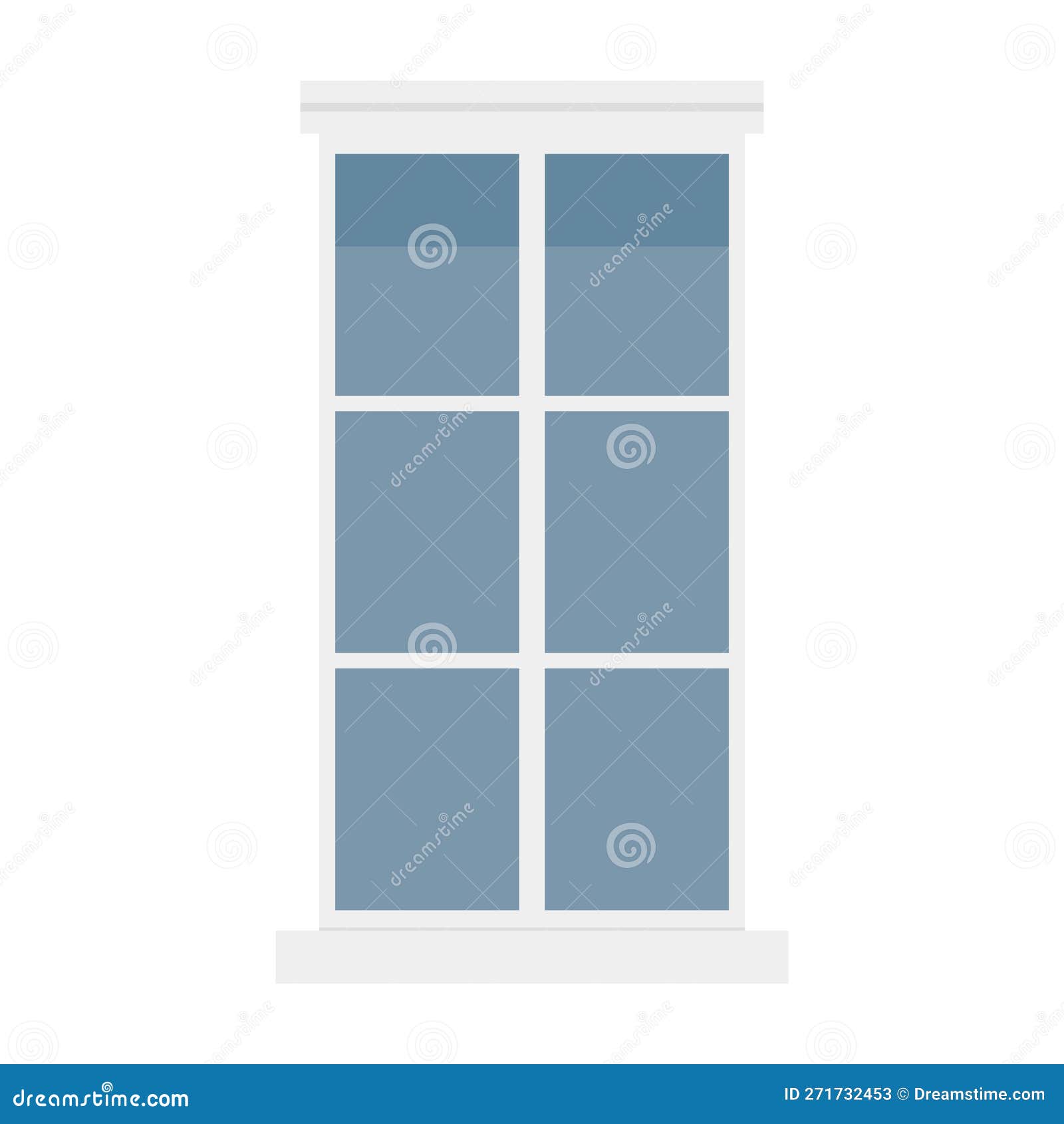 Vector De Ventana. Ventana Sobre Fondo Blanco. Ilustración del Vector ...