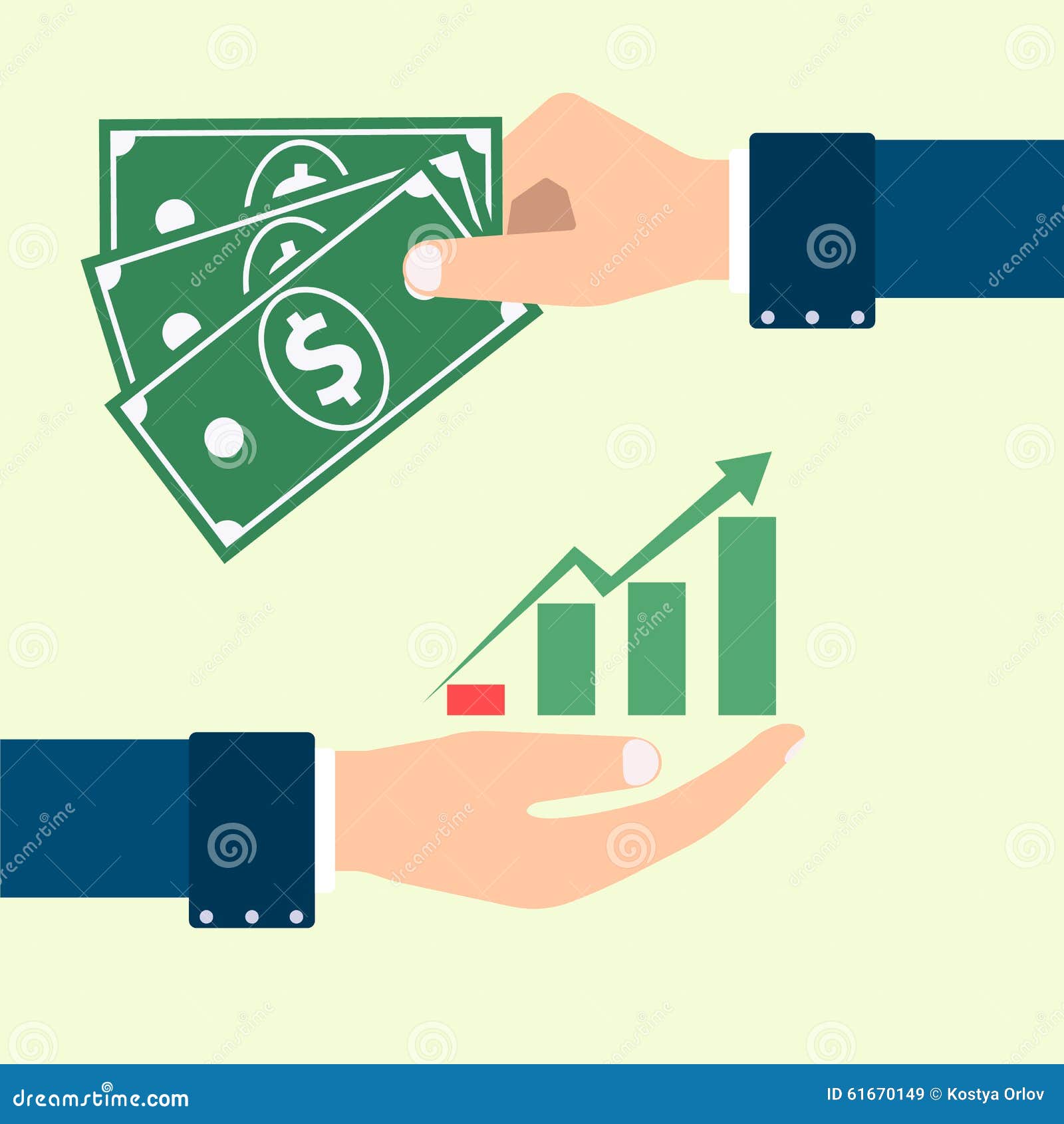 Vector deal stock vector. Illustration of banknotes, pack - 61670149