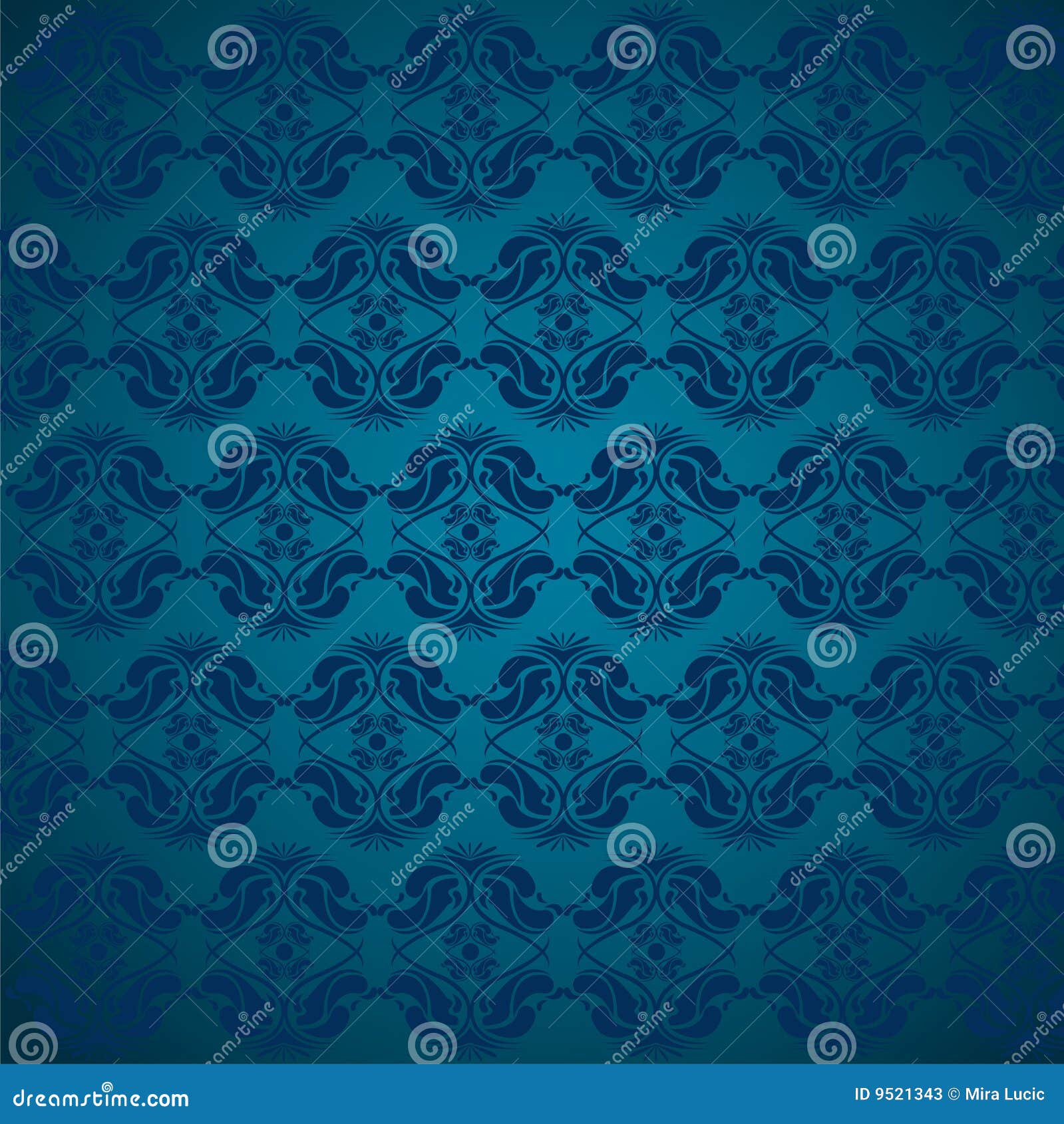 Vector decorated wall stock vector. Illustration of vector - 9521343