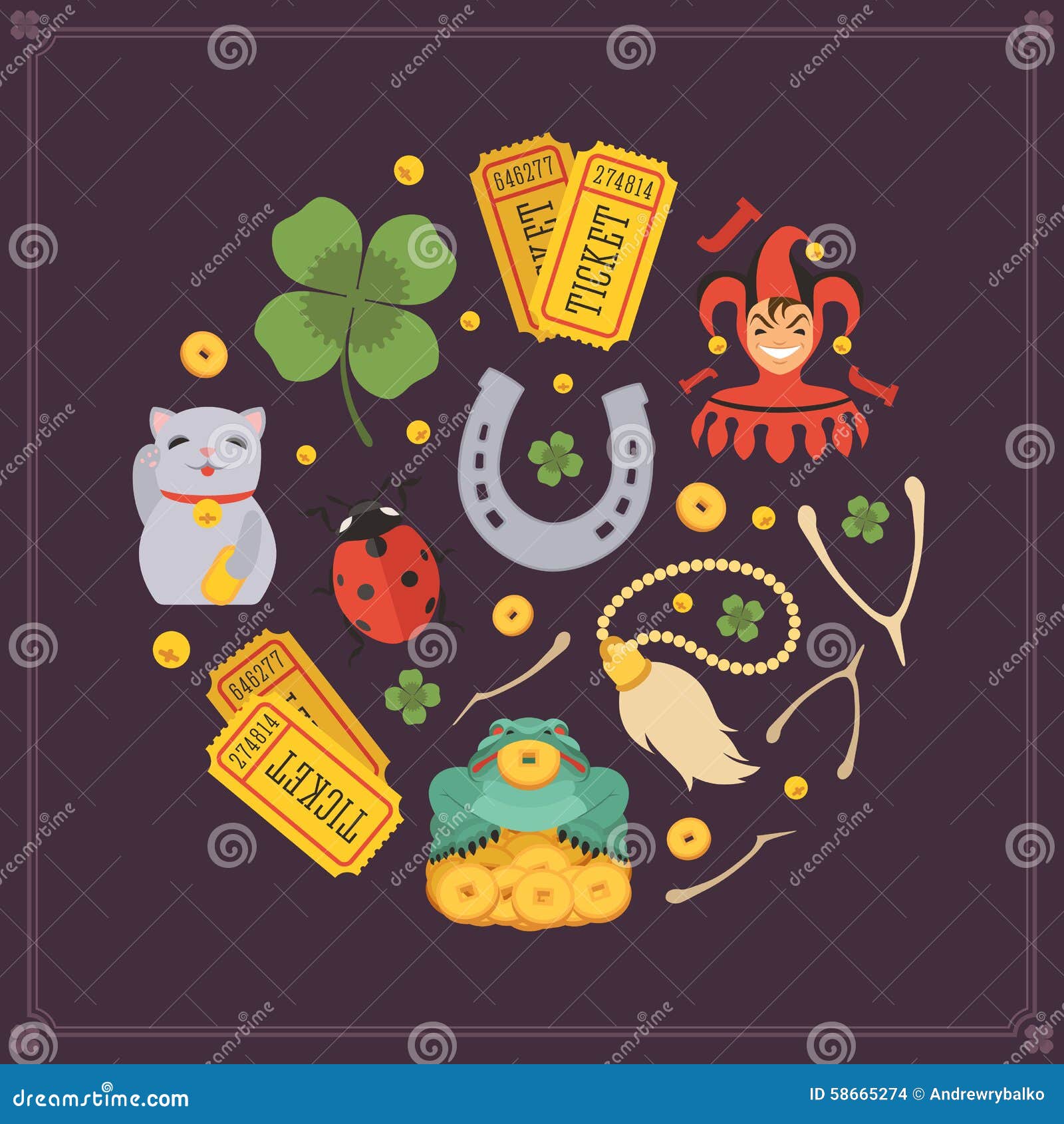 Vector Decorating Design Made of Lucky Charms Stock Vector ...