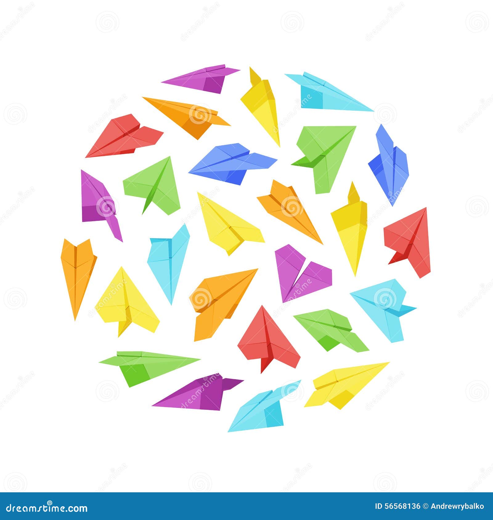 Vector Decorating Design Made of Paper Planes Stock Vector ...