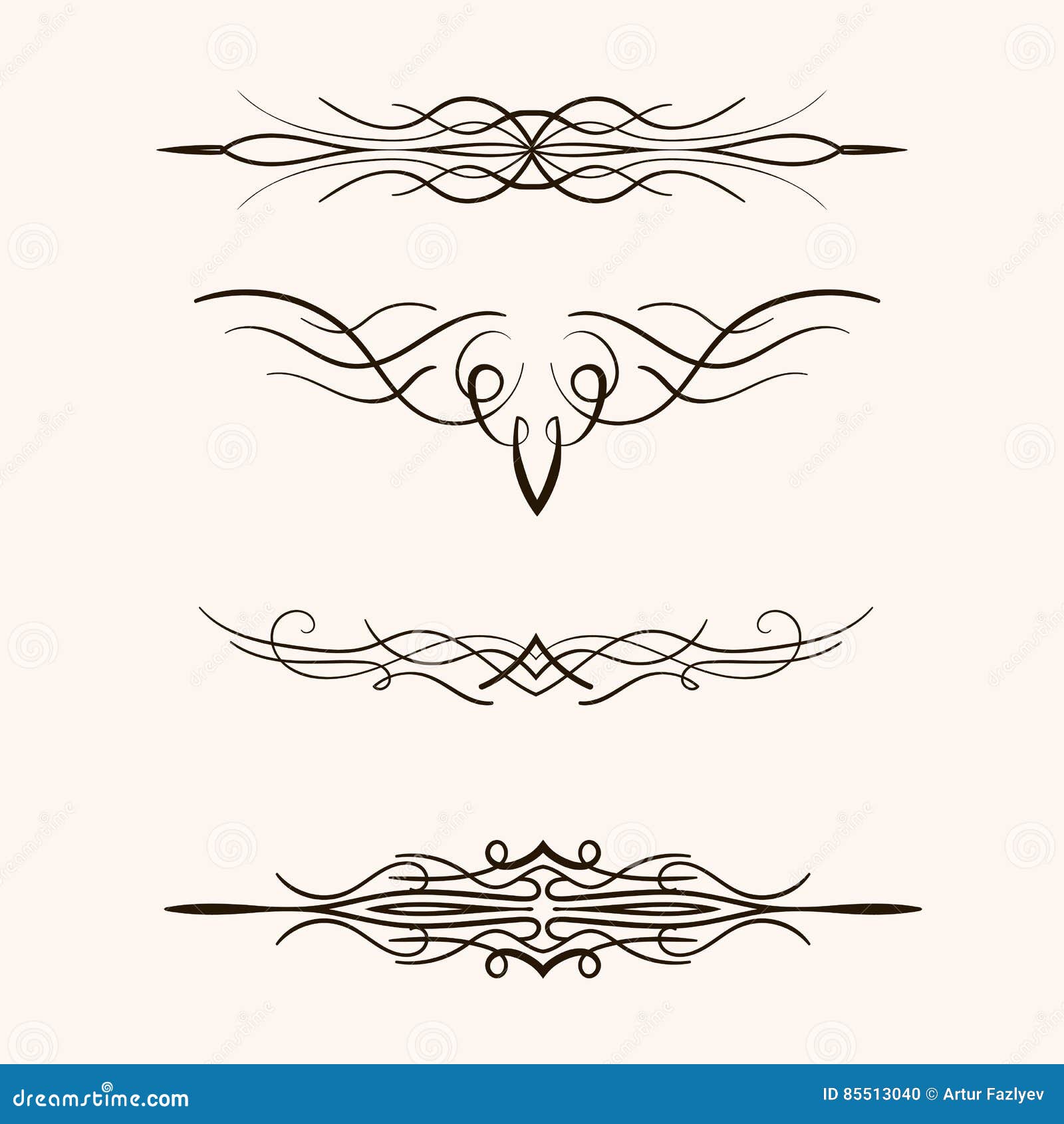 Vector Decorative Design Elements Stock Vector - Illustration of ...