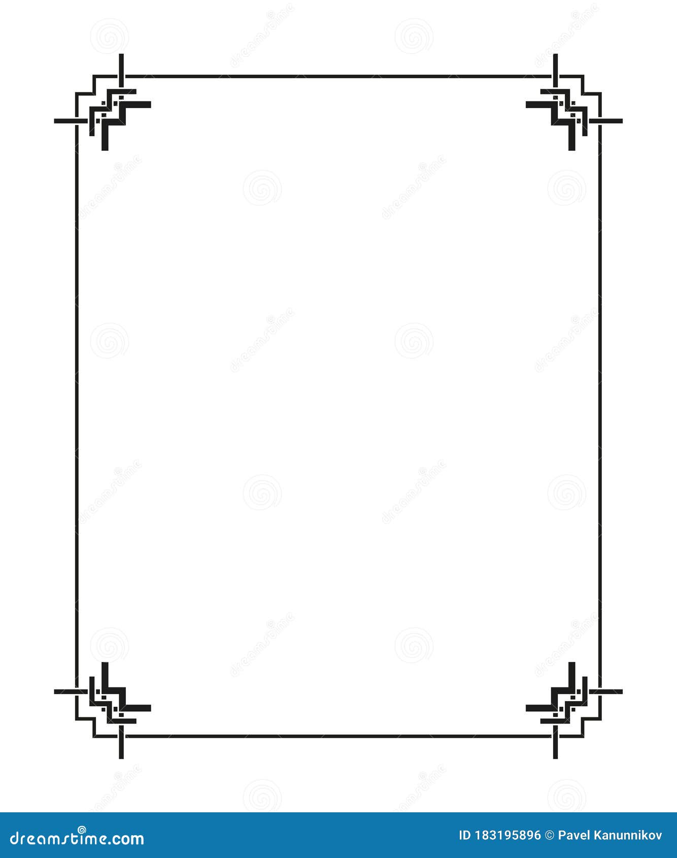 Vector Decorative Frame. Elegant Element for Design Template, Place for ...
