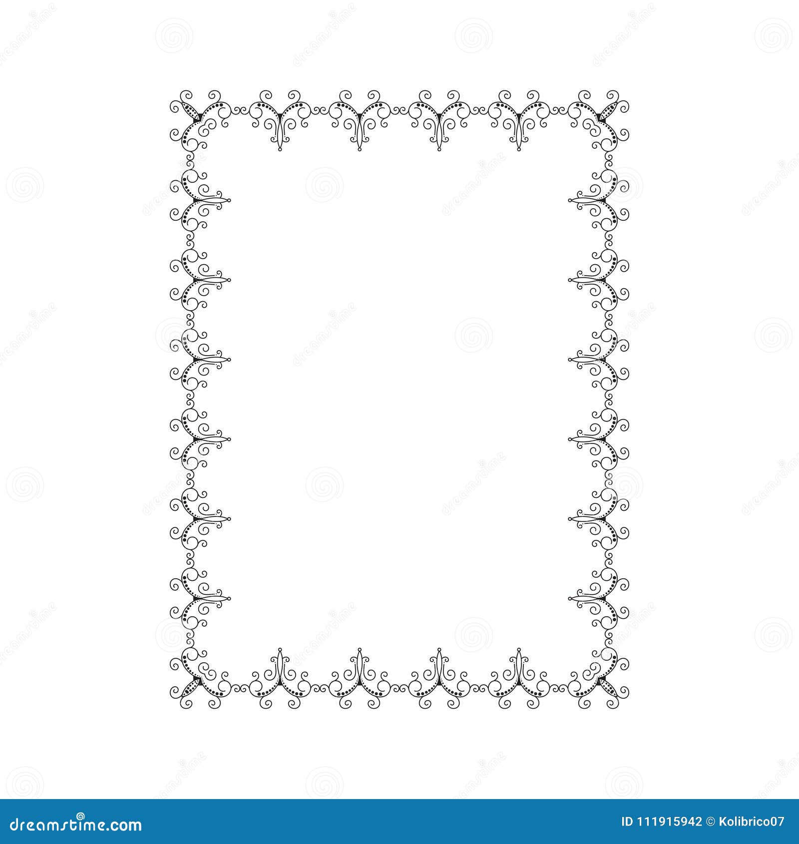 Decorative Frame for Cards Design. Stock Vector - Illustration of ...