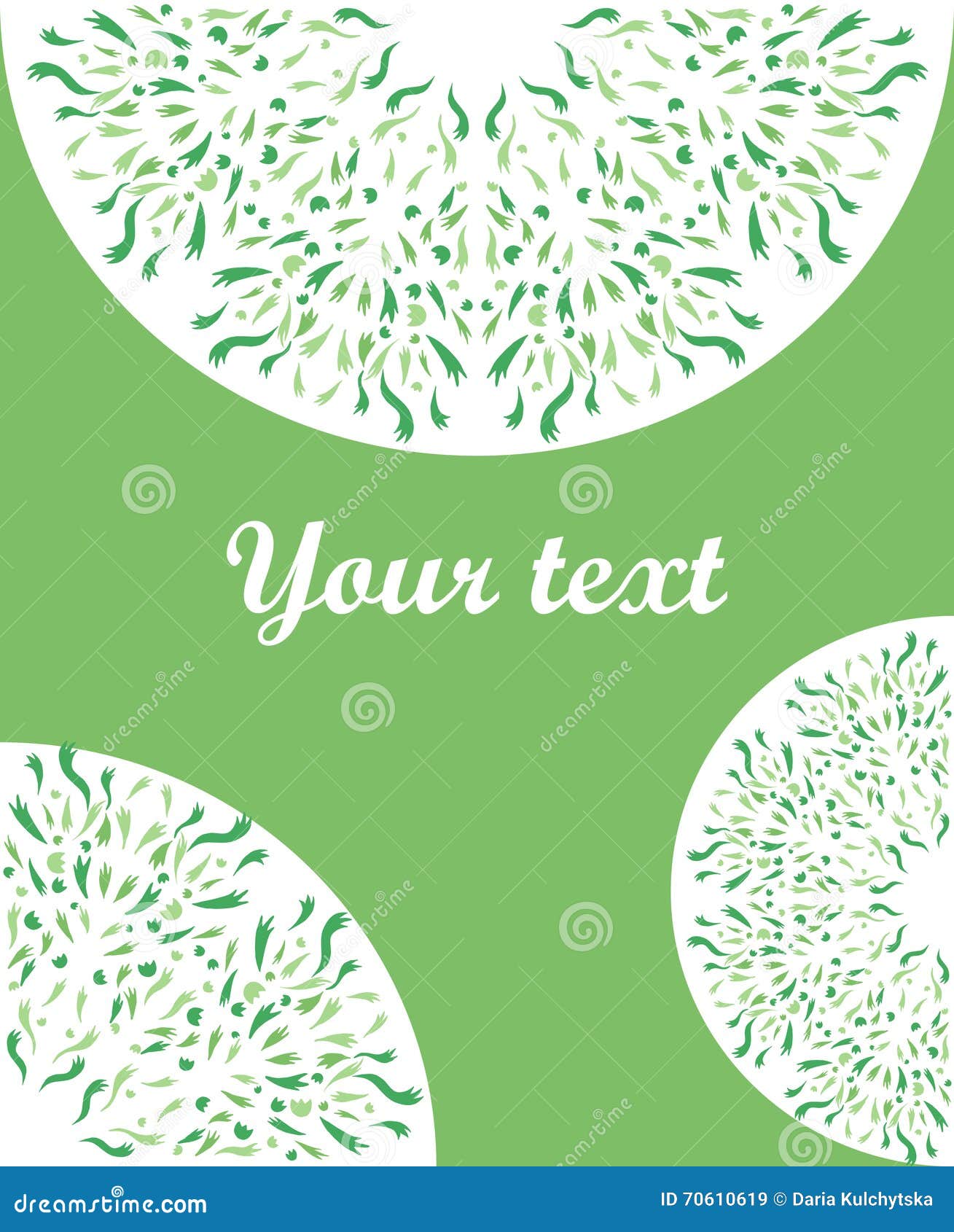 Vector Decorative Greeting Card or Invitation. Stock Vector ...