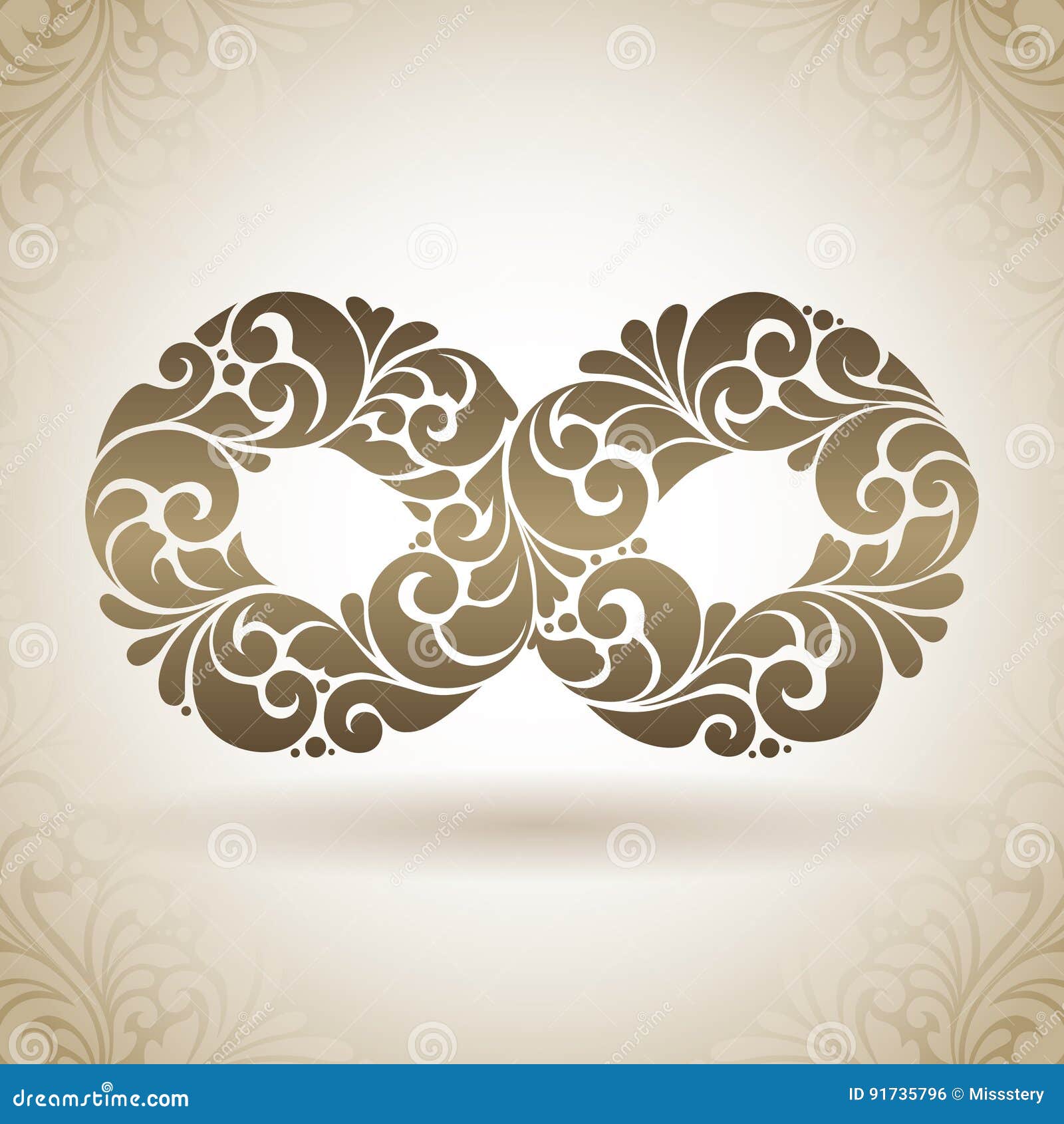 Vector Decorative Infinity Symbol Stock Vector - Illustration of ...