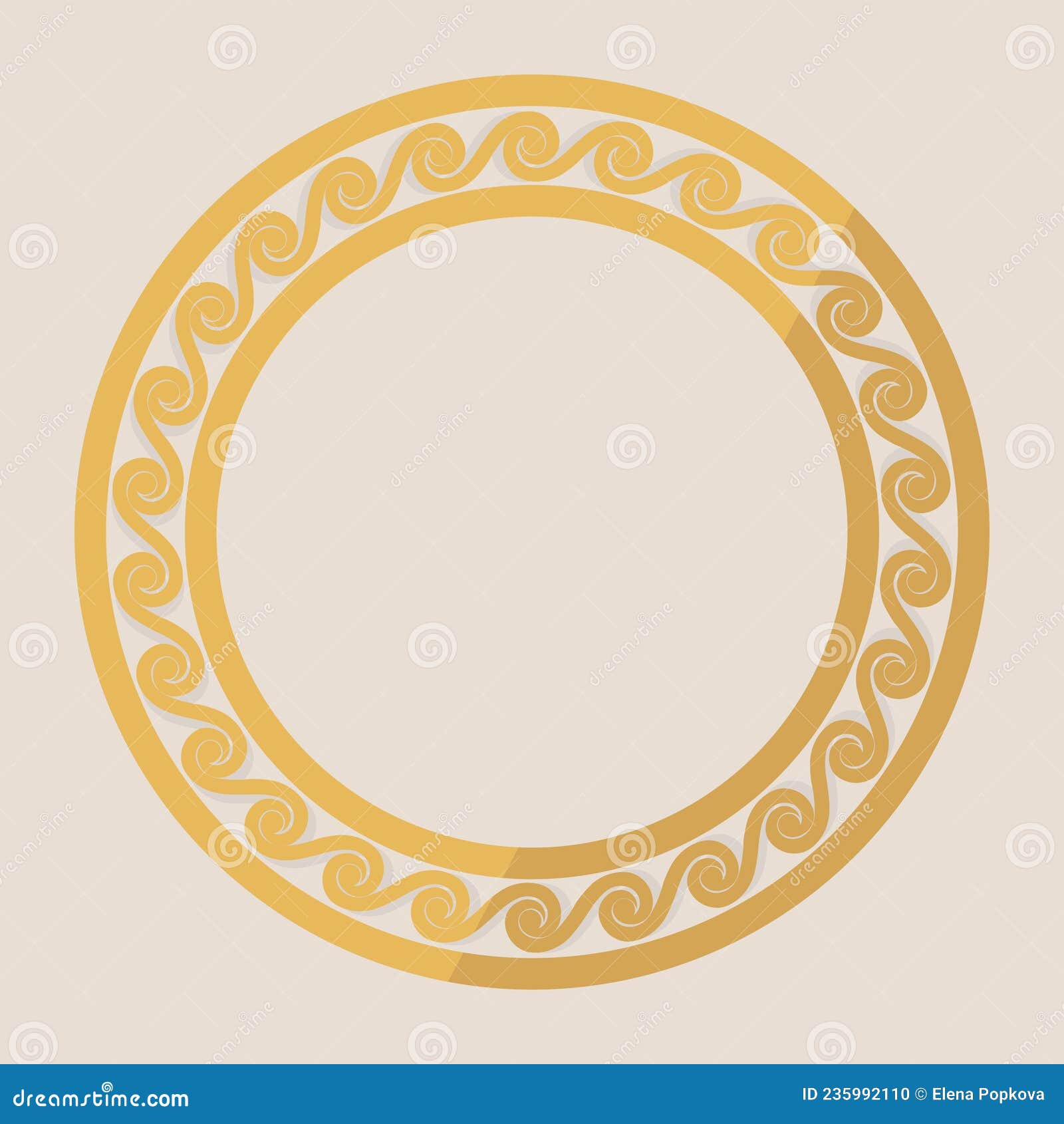 Vector Decorative Isolated Frame for Creating Titles and Captions Stock ...