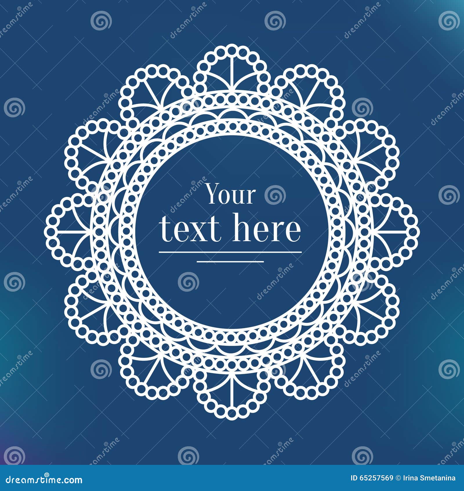 Vector Decorative Lace Frame Stock Vector - Illustration of doilies ...