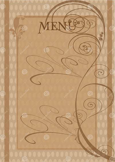 Vector Decorative Menu Design Stock Vector - Illustration of frame ...