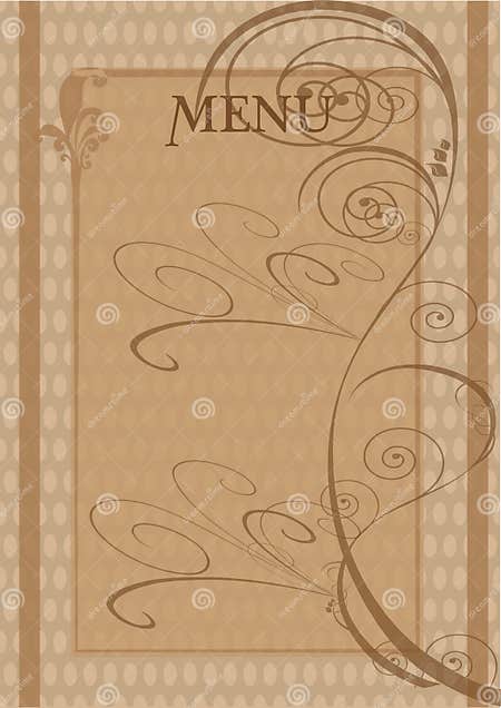 Vector Decorative Menu Design Stock Vector - Illustration of frame ...