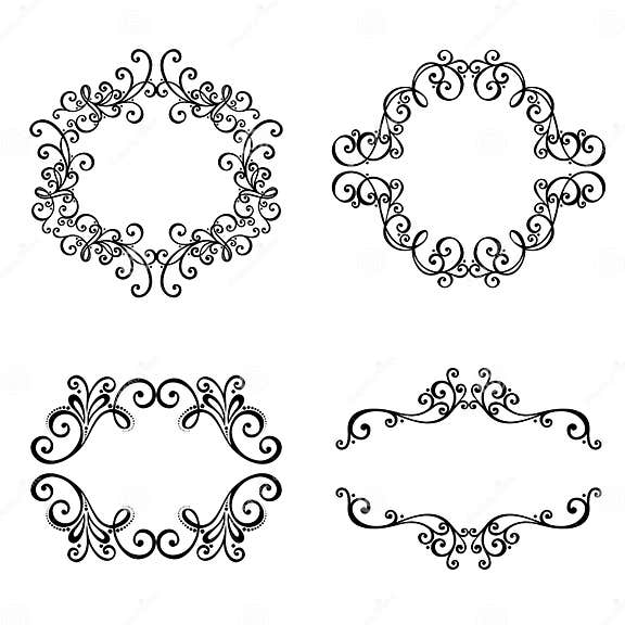 Vector Decorative Ornamental Frame for Text Stock Vector - Illustration ...