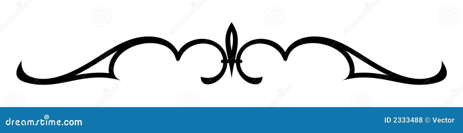 Vector Decorative Rule stock vector. Illustration of accent - 2333488