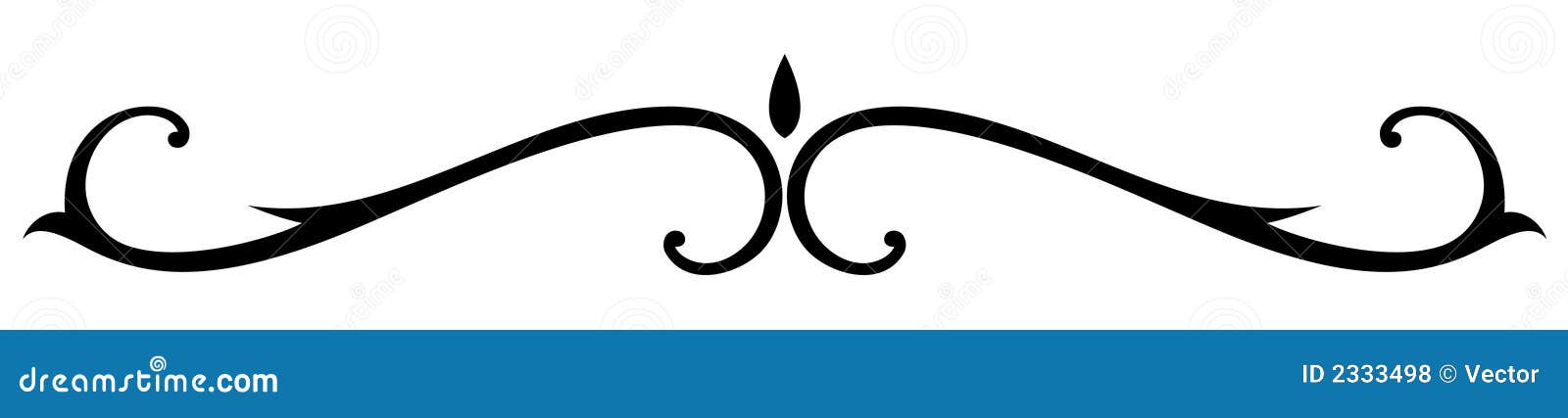 Vector Decorative Rule stock vector. Illustration of clip - 2333498