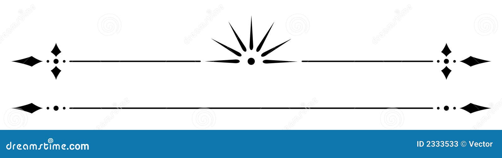 Vector Decorative Rule stock vector. Illustration of clip - 2333533