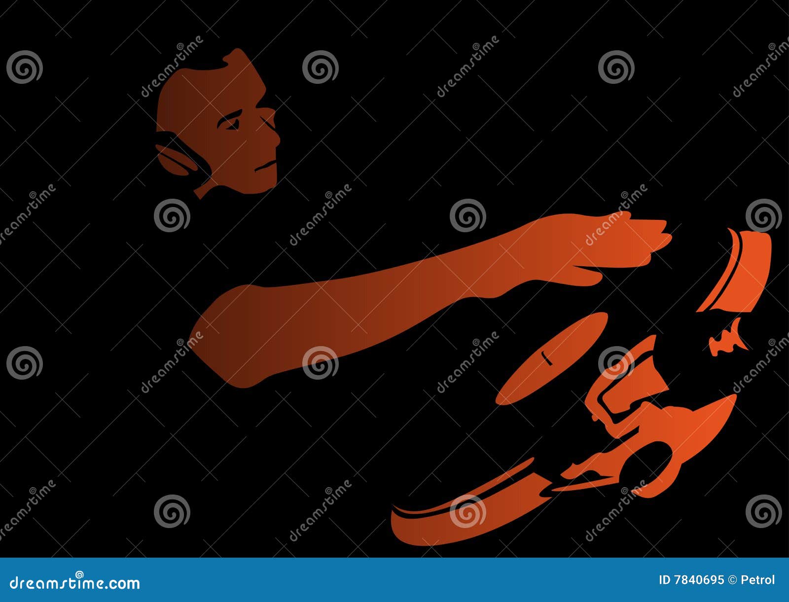 Vector deejay stock vector. Illustration of dancing, deejay - 7840695