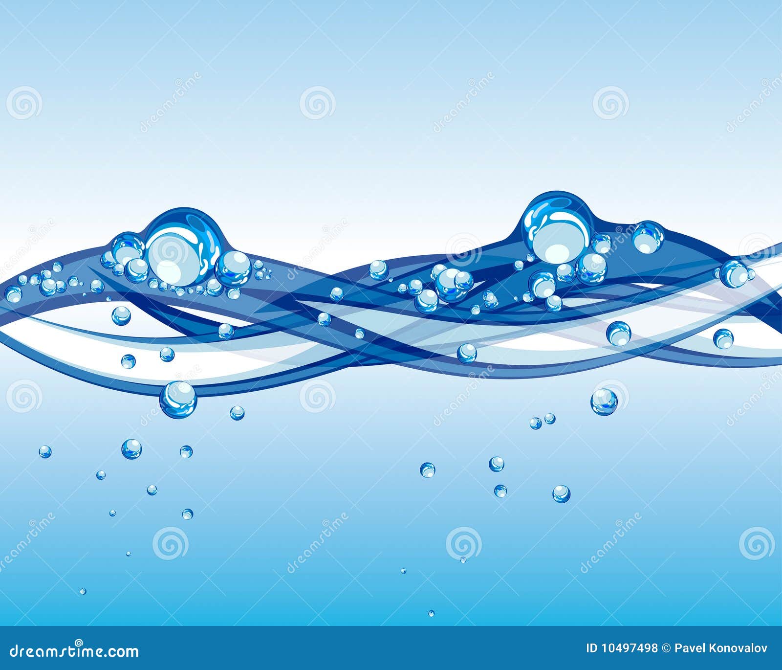 Vector del agua ilustración del vector. Ilustración de gotita - 10497498