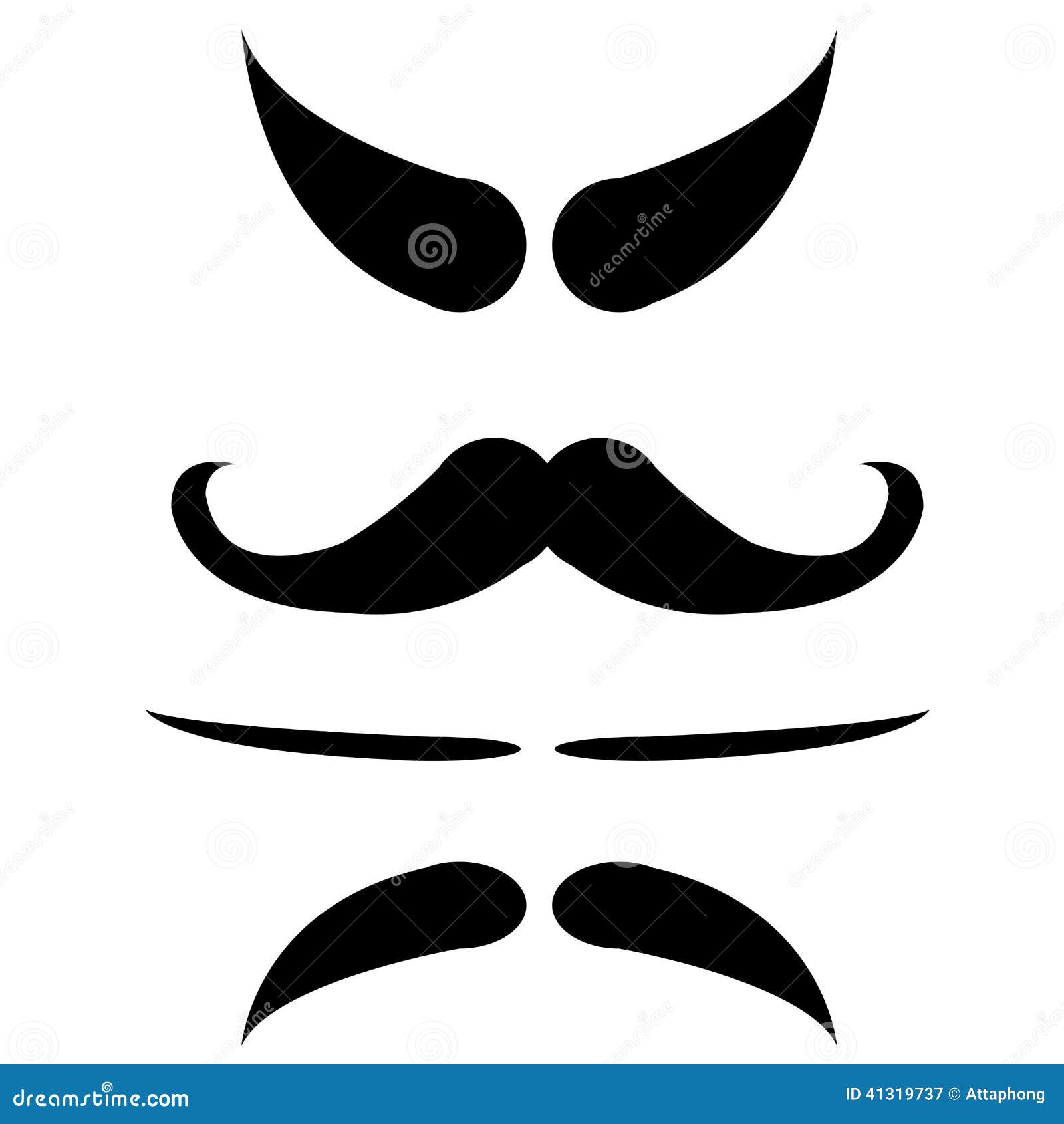 Vector Del Aislante Del Bigote Ilustración del Vector - Ilustración de ...