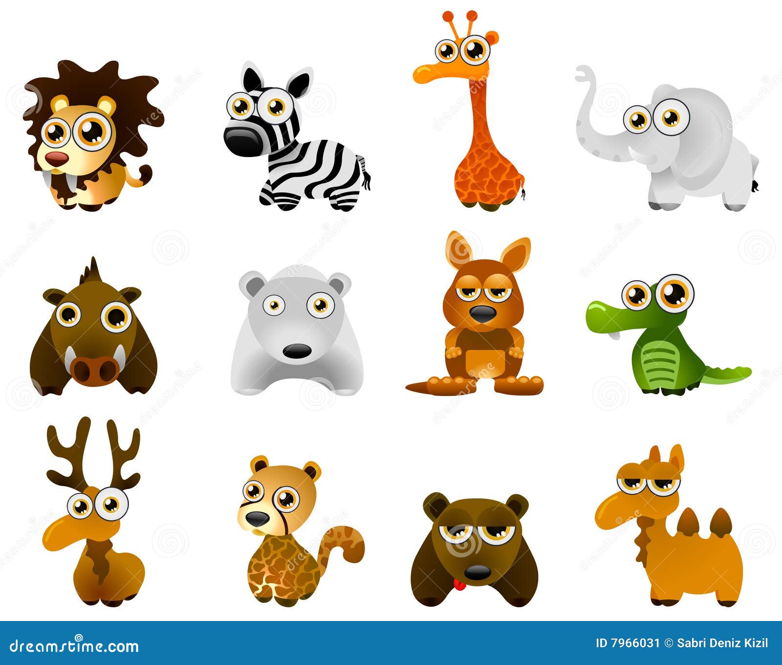 Vector del animal salvaje ilustración del vector. Ilustración de hielo ...