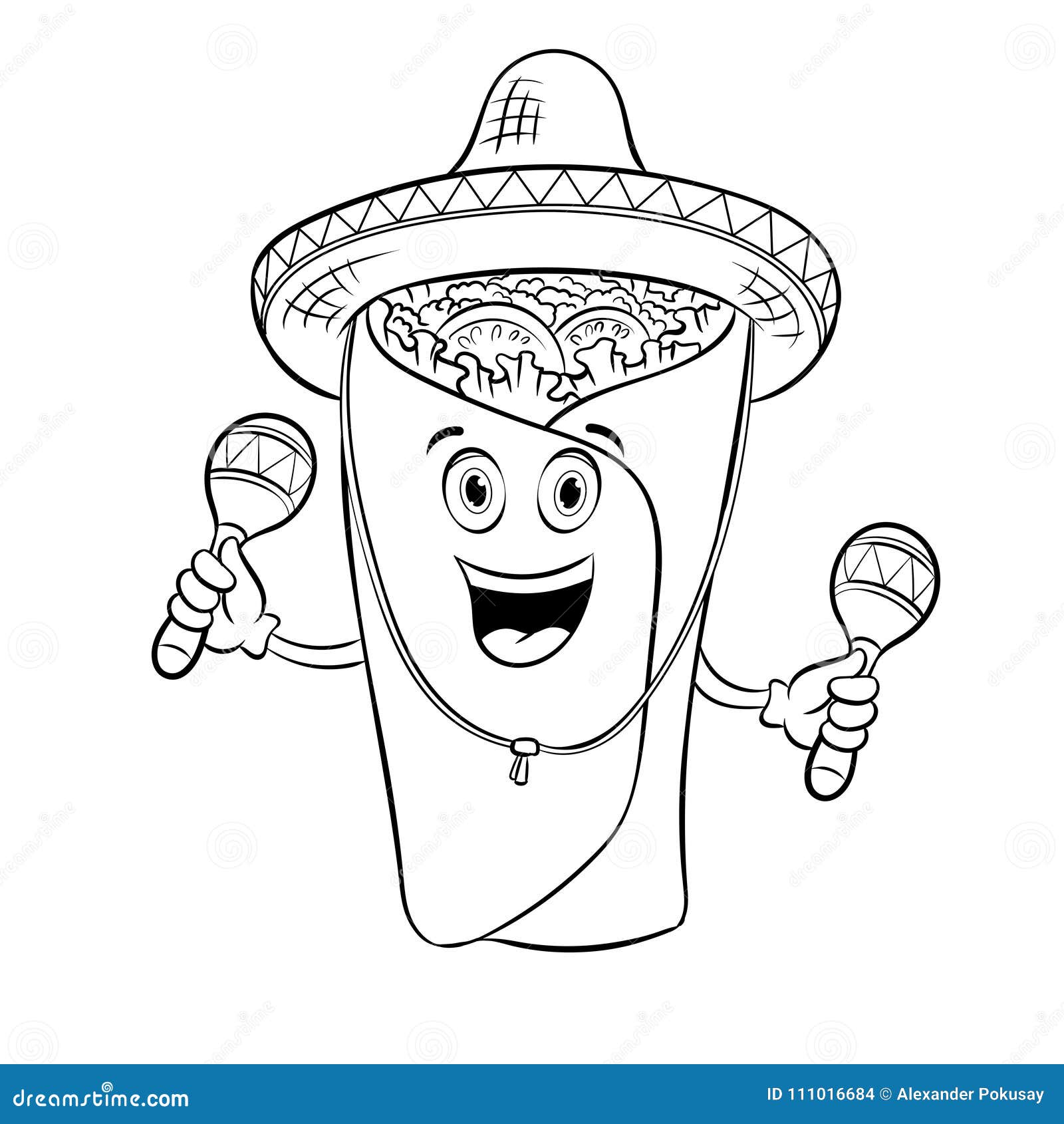 Burrito Coloring Pages Coloring Pages