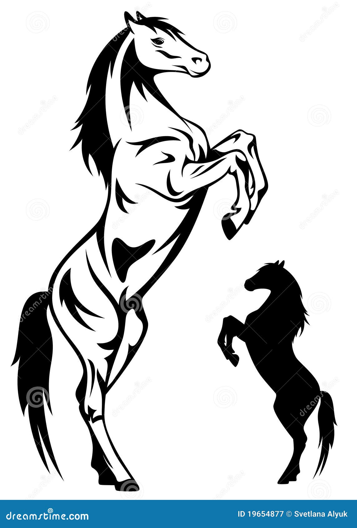 Vector del caballo ilustración del vector. Ilustración de purebred ...