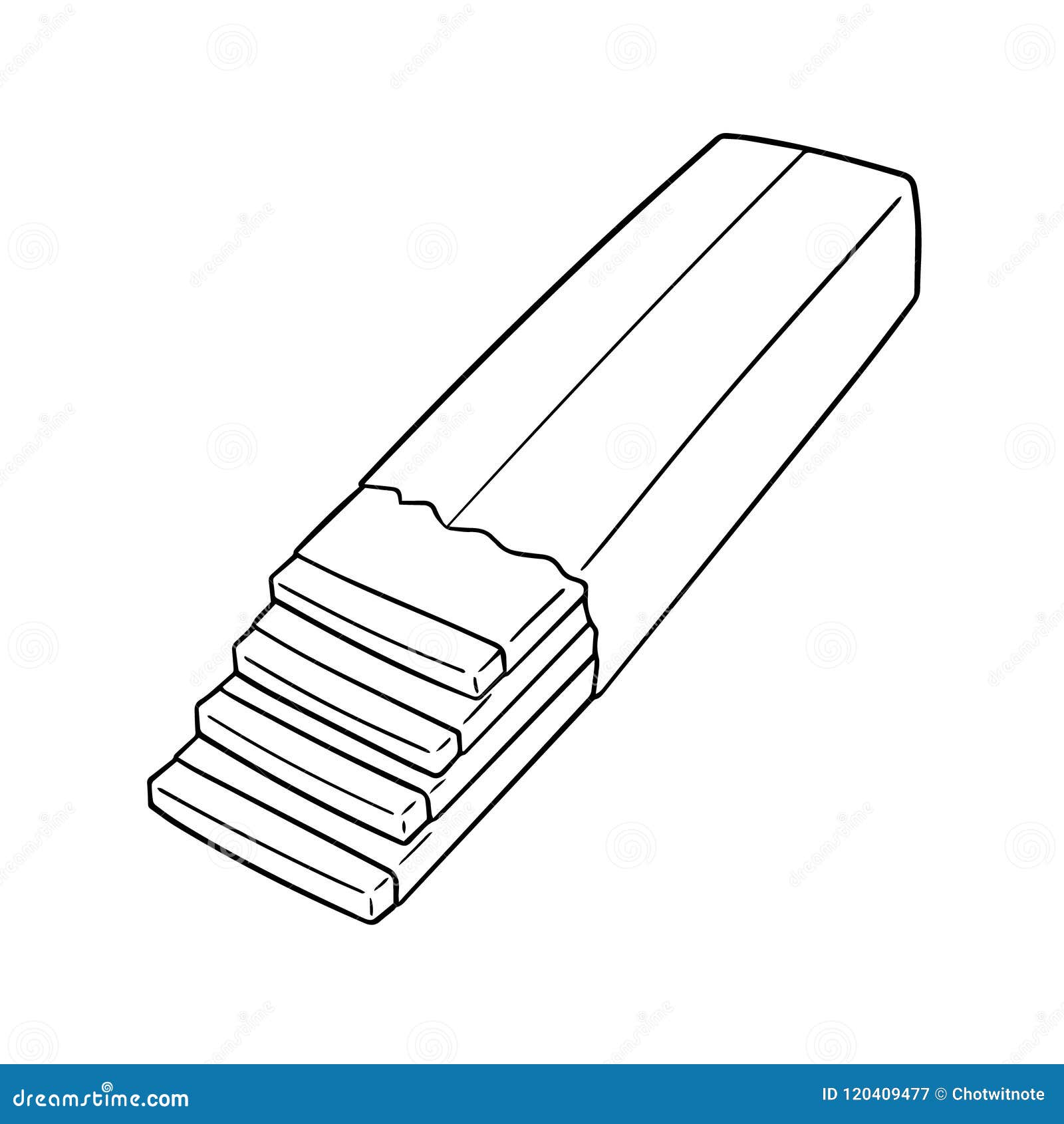 Vector del chicle ilustración del vector. Ilustración de masticar ...
