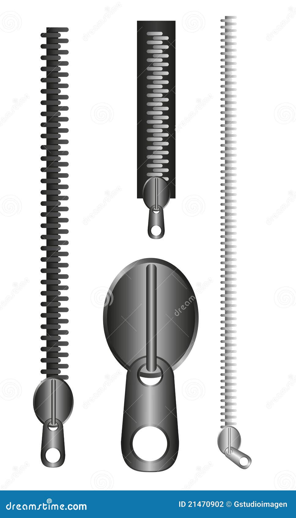 Vector Del Cierre Relámpago Ilustración del Vector - Ilustración de ...