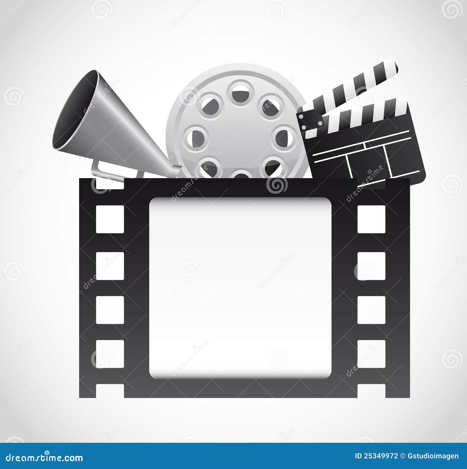 Vector del cine ilustración del vector. Ilustración de vendimia - 25349972