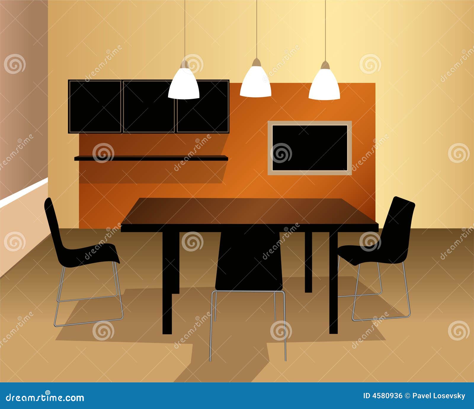 Vector del comedor ilustración del vector. Ilustración de cubiertos ...