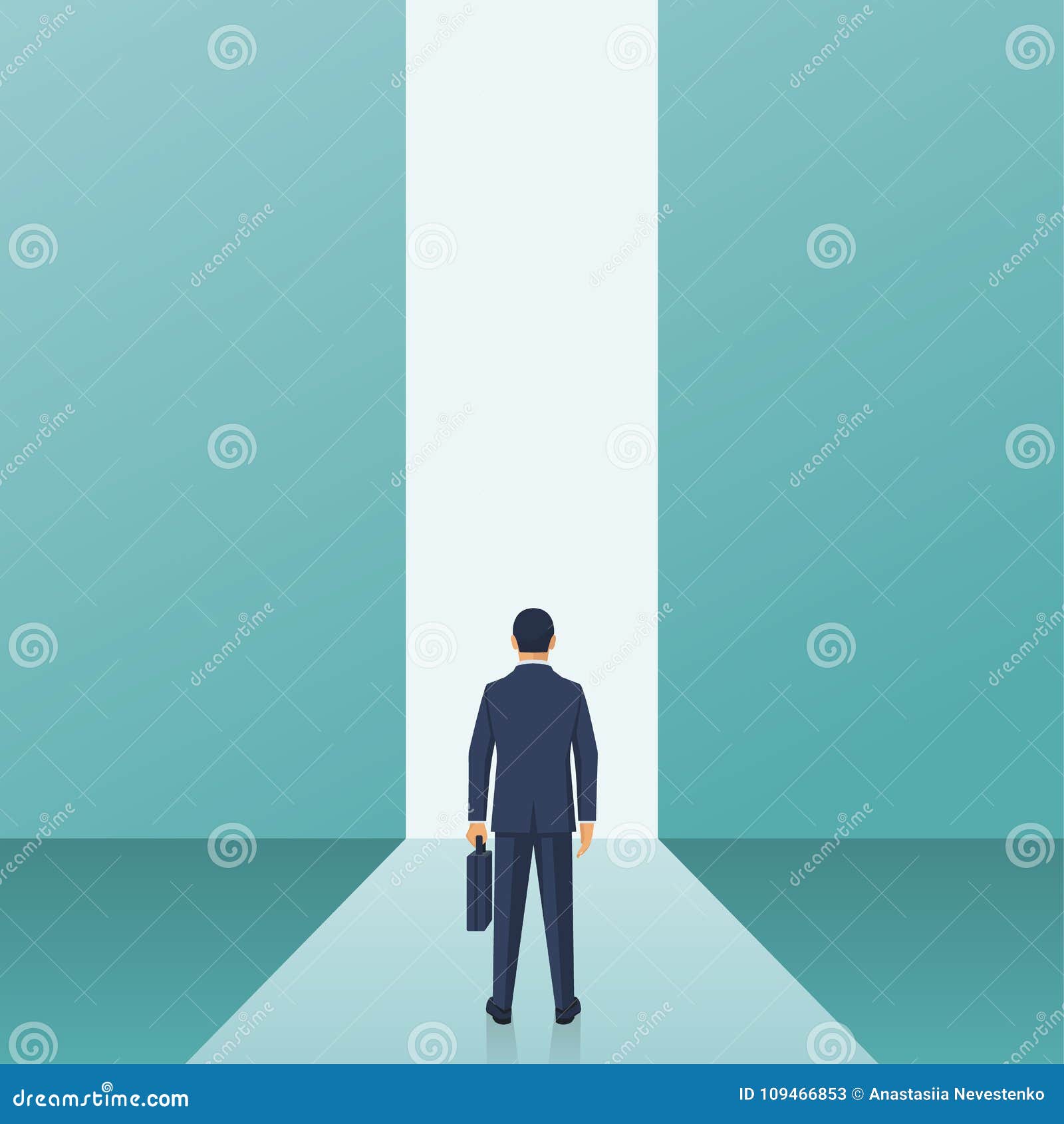 Vector Del Concepto De La Entrada Ilustración del Vector - Ilustración ...