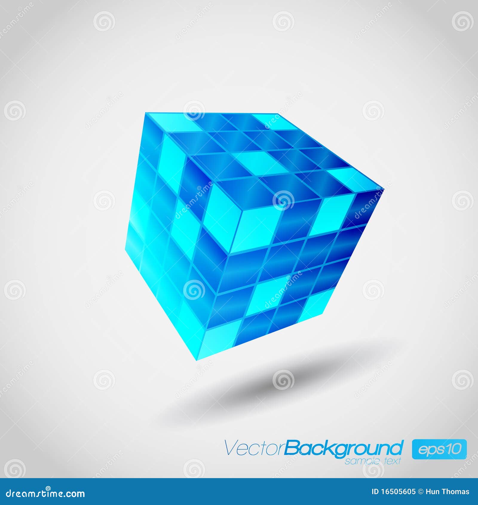 Vector del cubo 3D ilustración del vector. Ilustración de cubo - 16505605